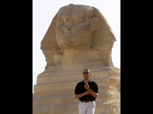 Touring the Pyramids in - Image 8 from Travel With the Obamas | BET
