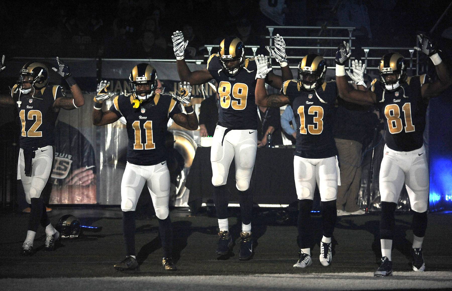 St. Louis Rams Salute Ferguson: 'Hands Up, Don't Shoot' | News | BET
