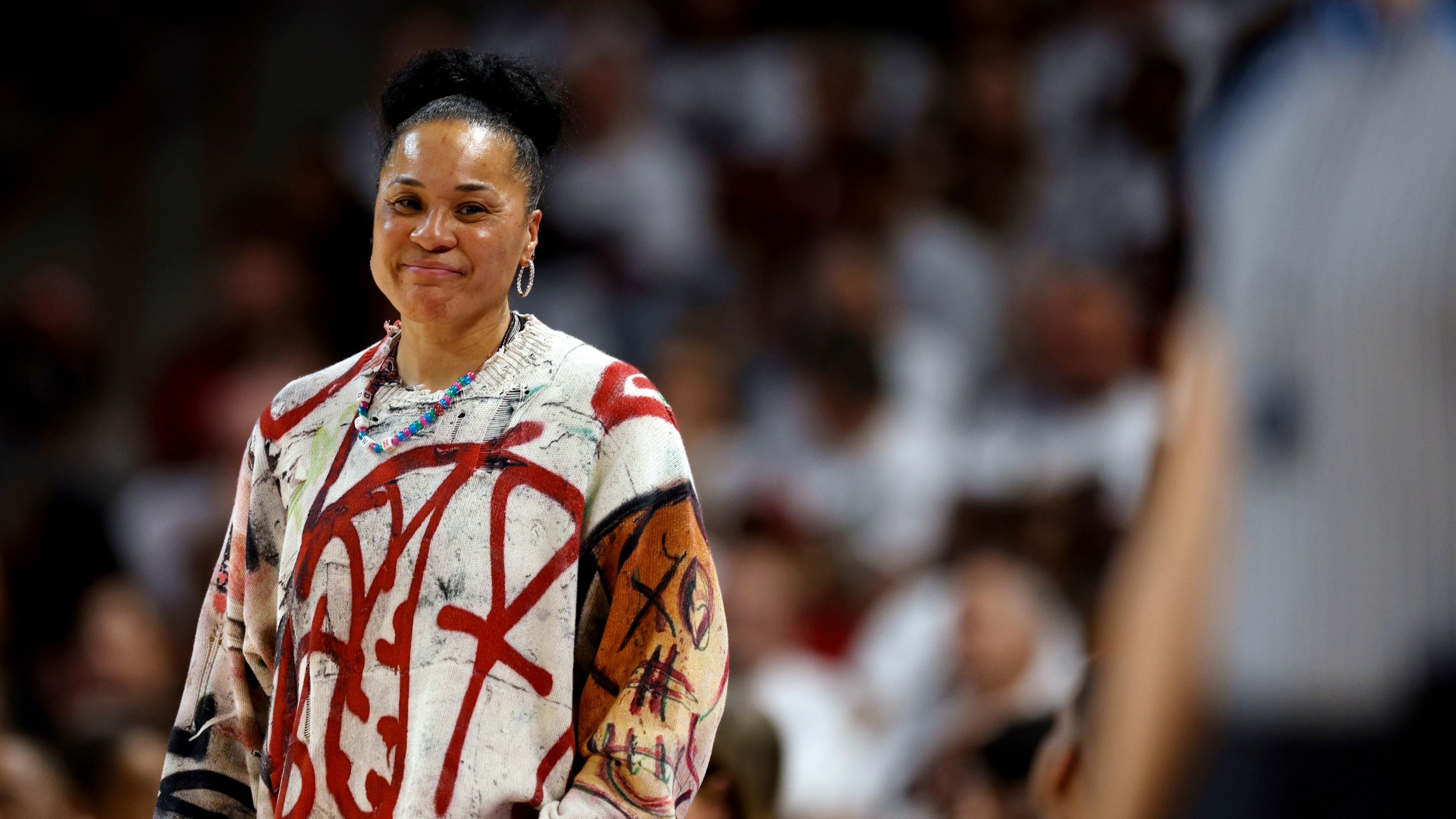 White and black is - Image 3 from Coach Dawn Staley's Best Style ...