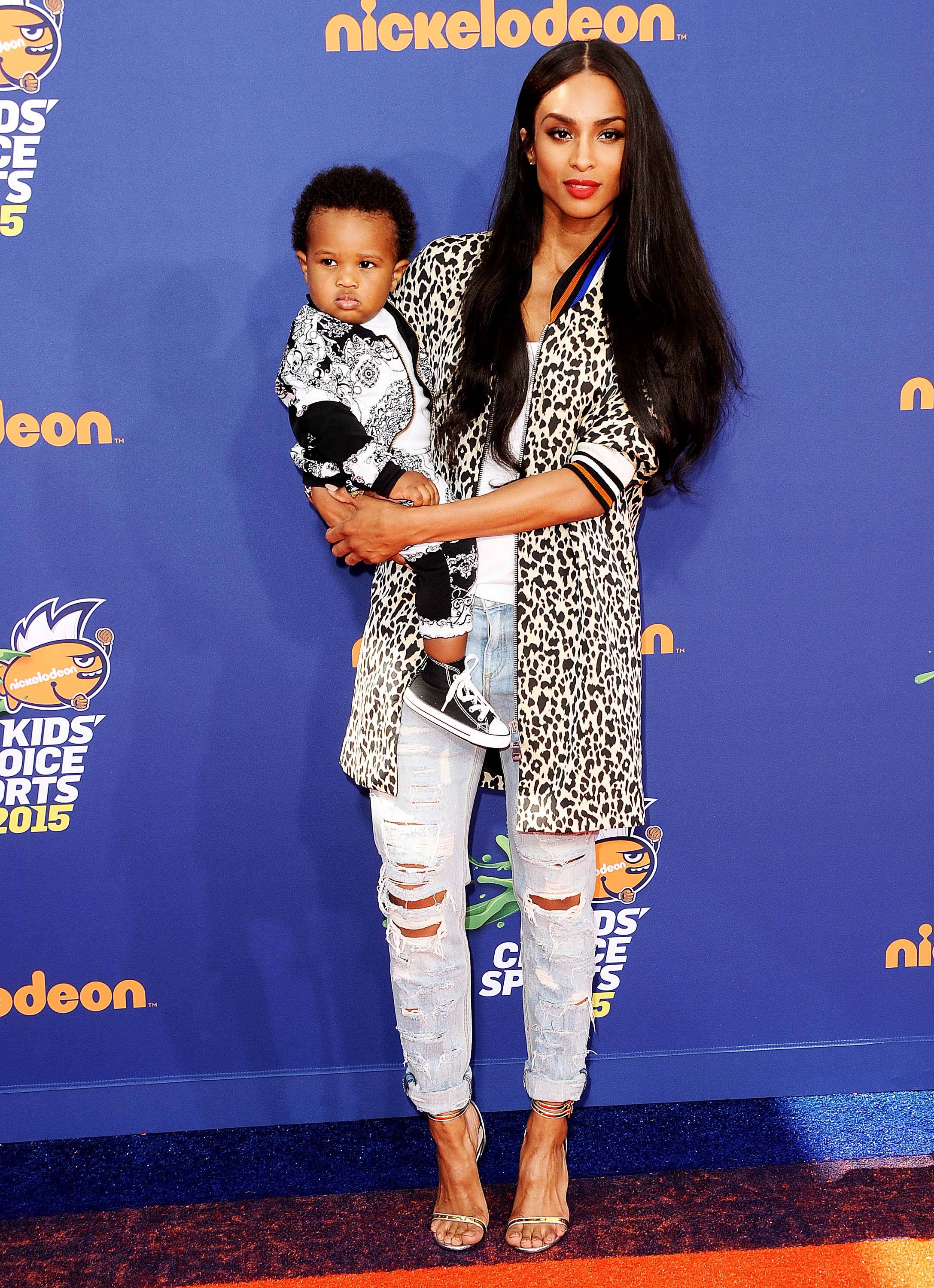 Look at the Adorable Silly Faces Ciara And Baby Future Made at the ...