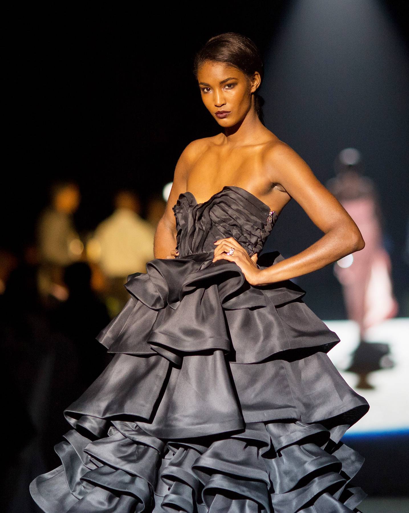 Black Runway Fashion Models