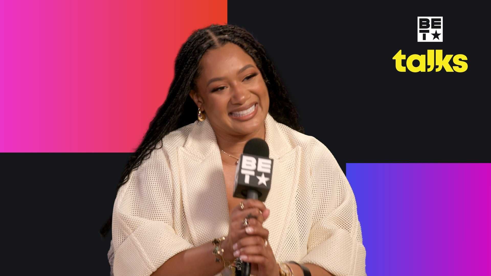 Crystal Renee Hayslett Keeps it Positive - BET Awards 2024 (Video Clip ...