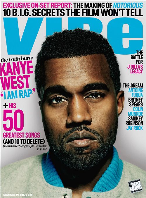 VIBE, February 2009 - - Image 9 from The Top 10 Kanye West Magazine ...