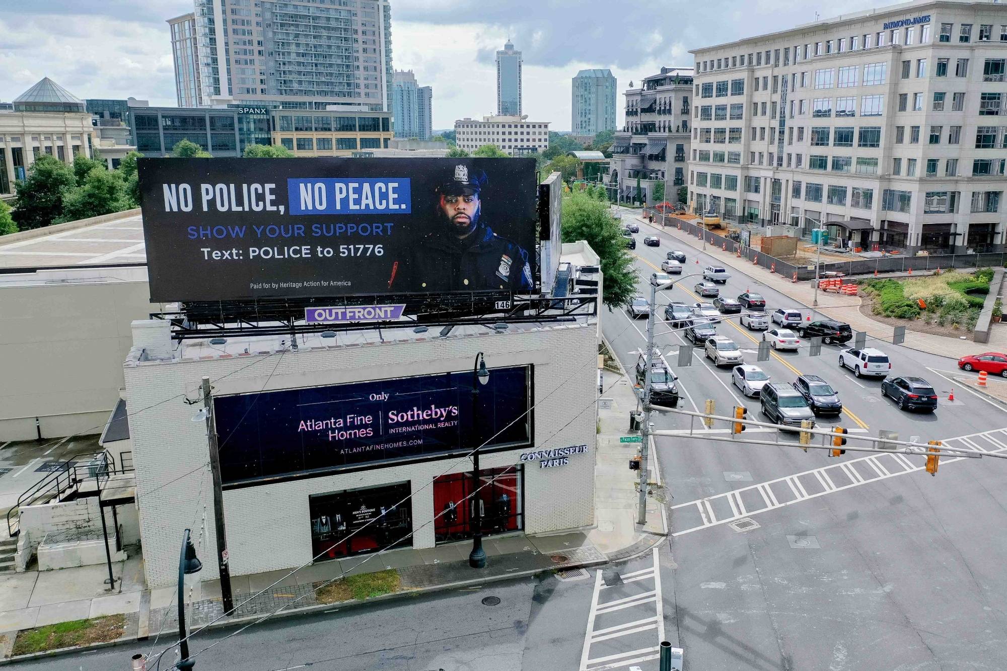 Right Wing Group Defends Pro-Police Billboards Where BLM Demonstrations ...