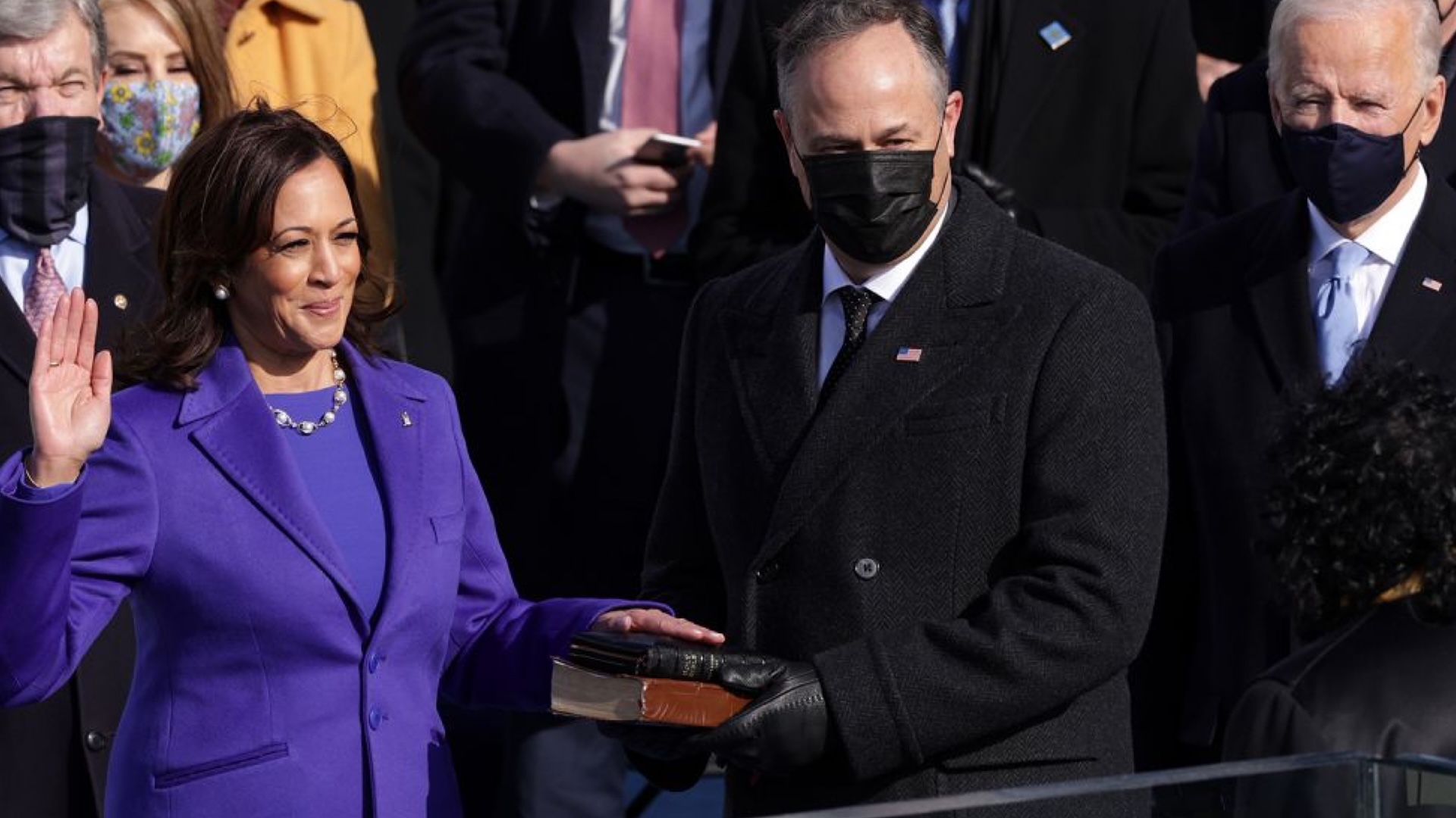 Kamala Harris Makes History As She Is Sworn In As Vice President ...