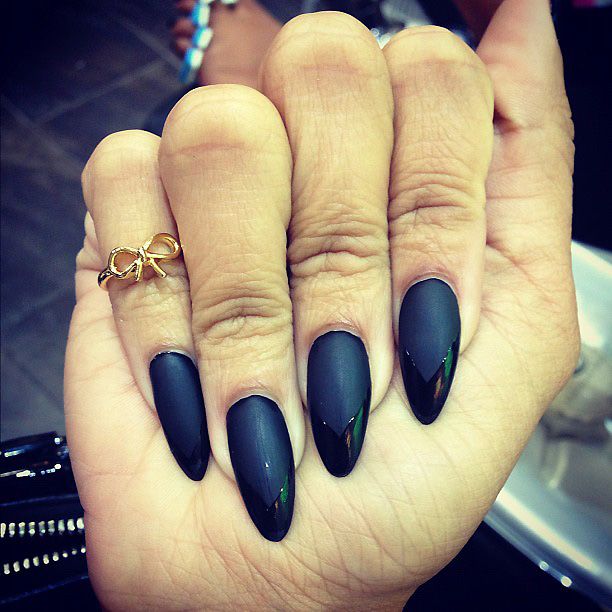 Draya Michele, Matte Black - Image 5 from Fall's Hottest Nail Designs | BET