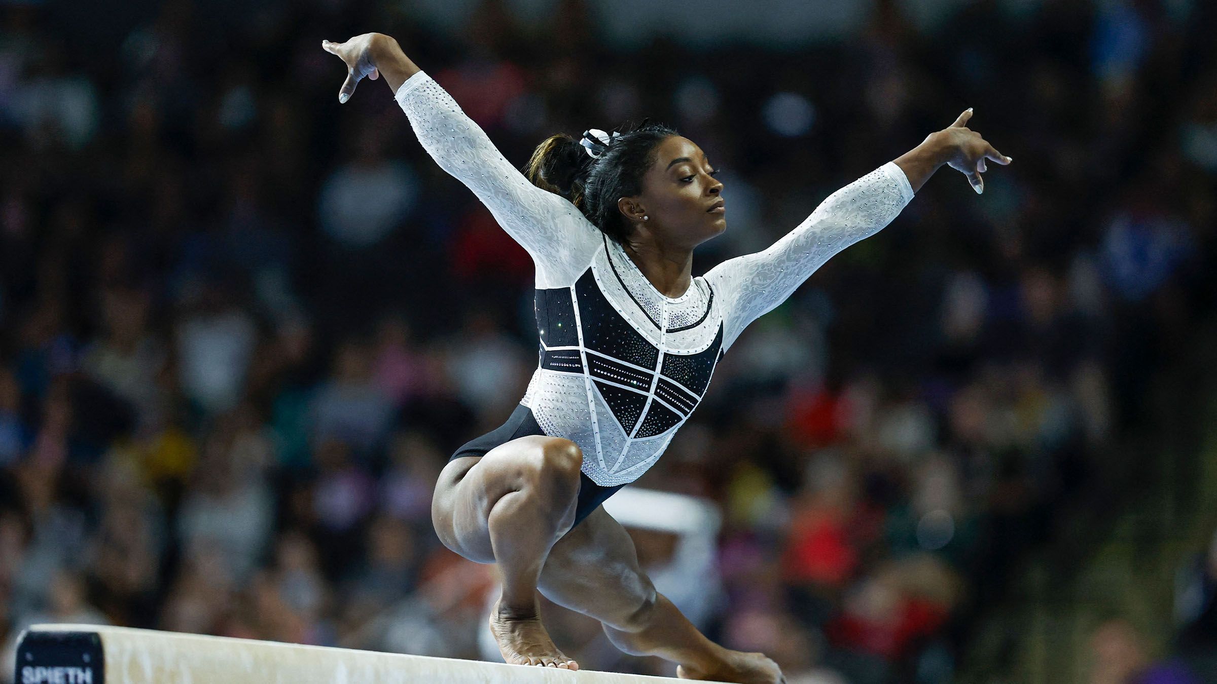 Simone Biles Has Triumphant Return, Winning First Gymnastics Contest In ...