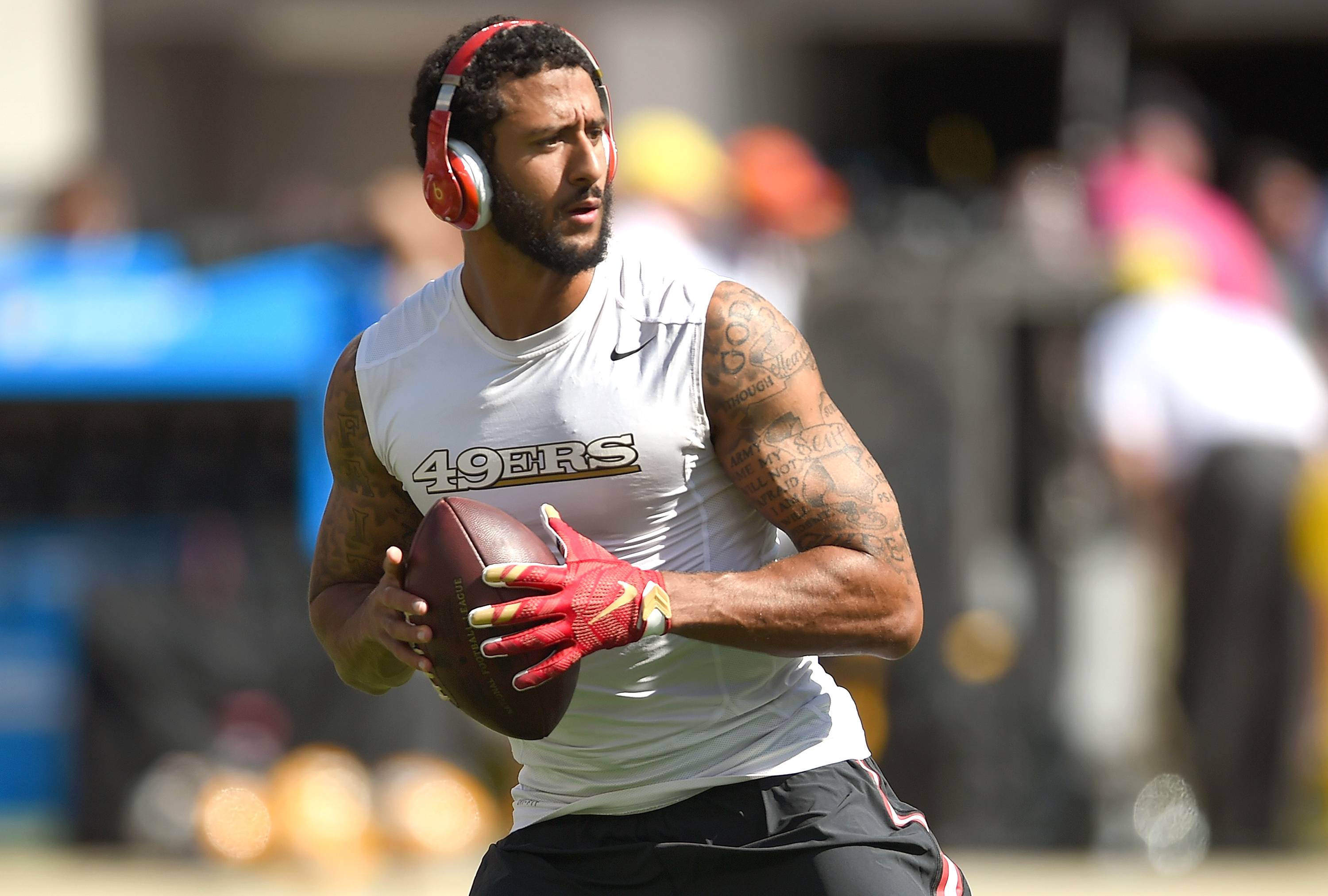 Update: Colin Kaepernick Explains Cops Depicted as Pigs on His Practice ...