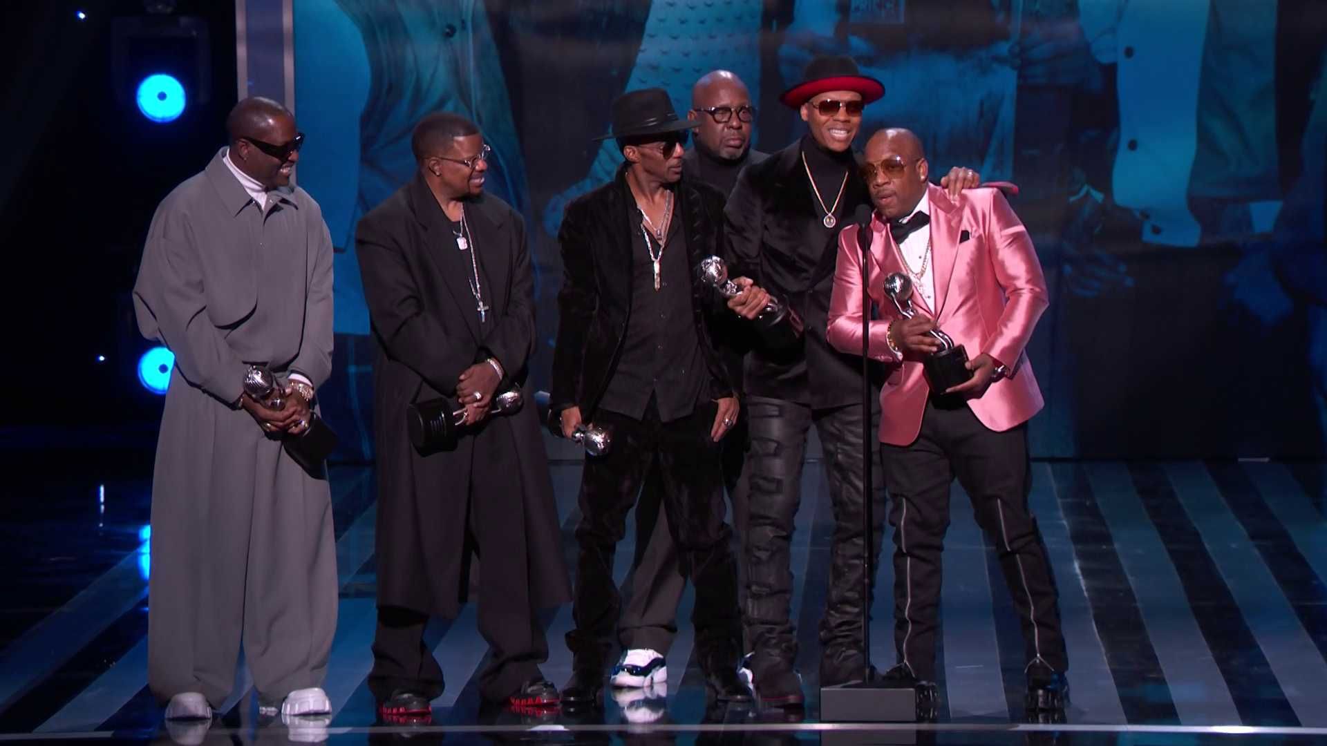New Edition Accepts the Hall of Fame Award - 55th NAACP Image Awards ...