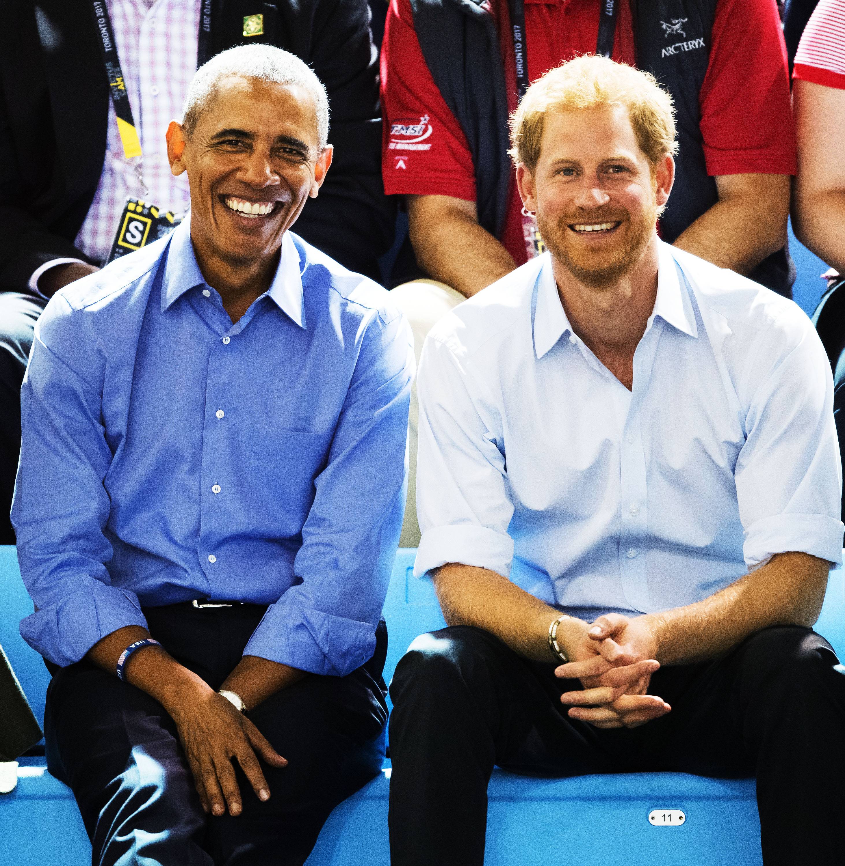 Barack Obama And Prince Harry Look Like Two Good Friends Catching Up At ...