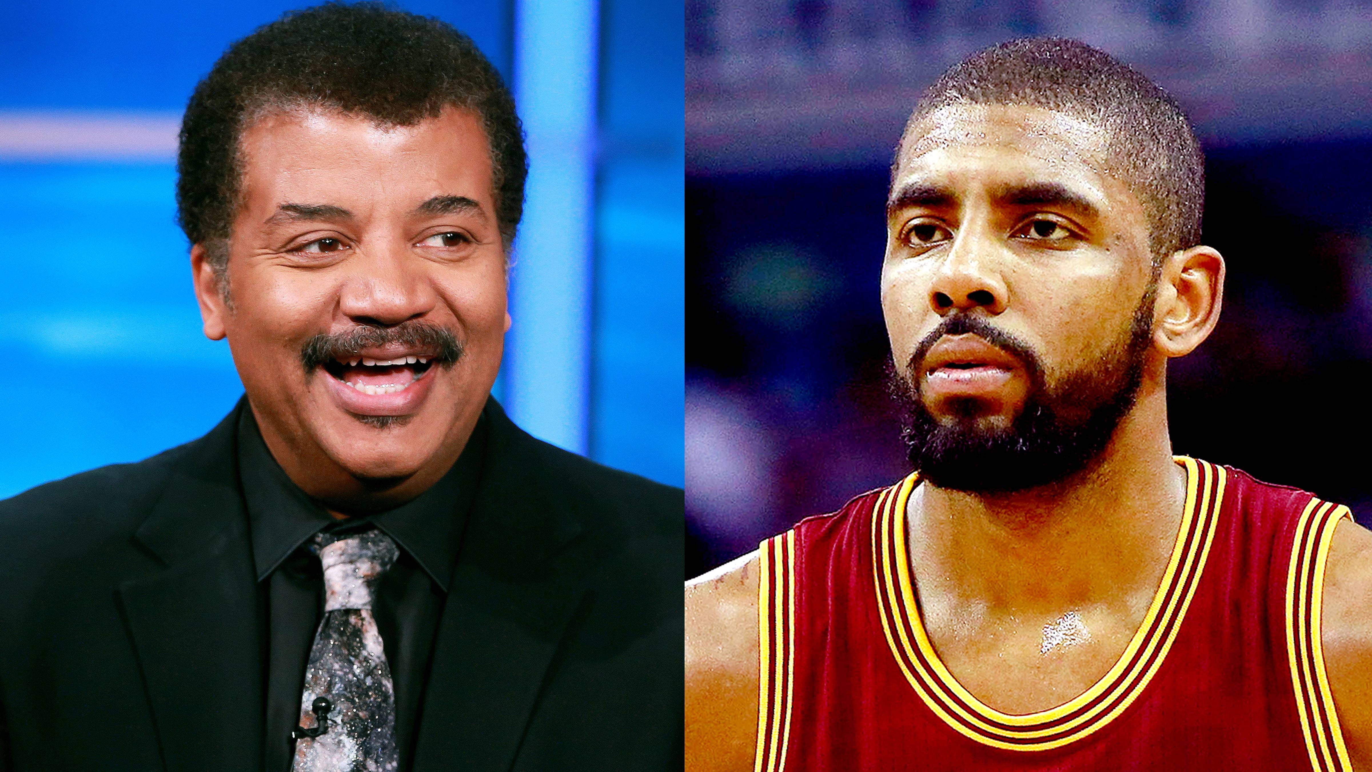 Neil deGrasse Tyson Can't Stop Laughing at Kyrie Irving Saying the ...