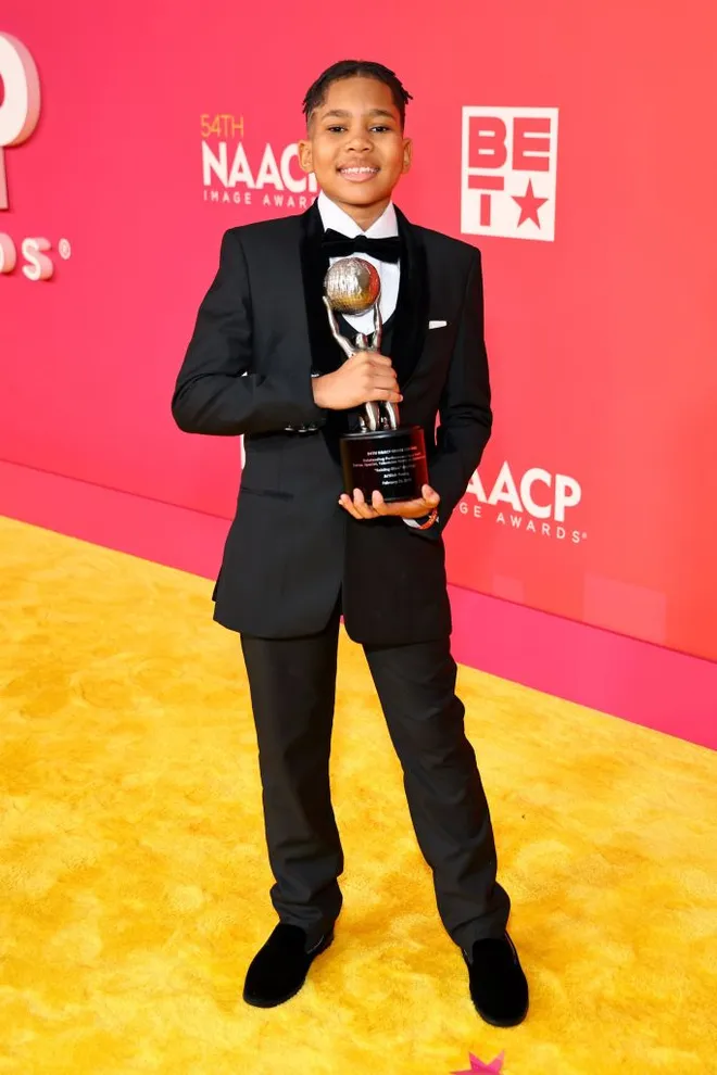 Ja'Siah Young sported a - Image 3 from 2023 NAACP Image Awards: The ...