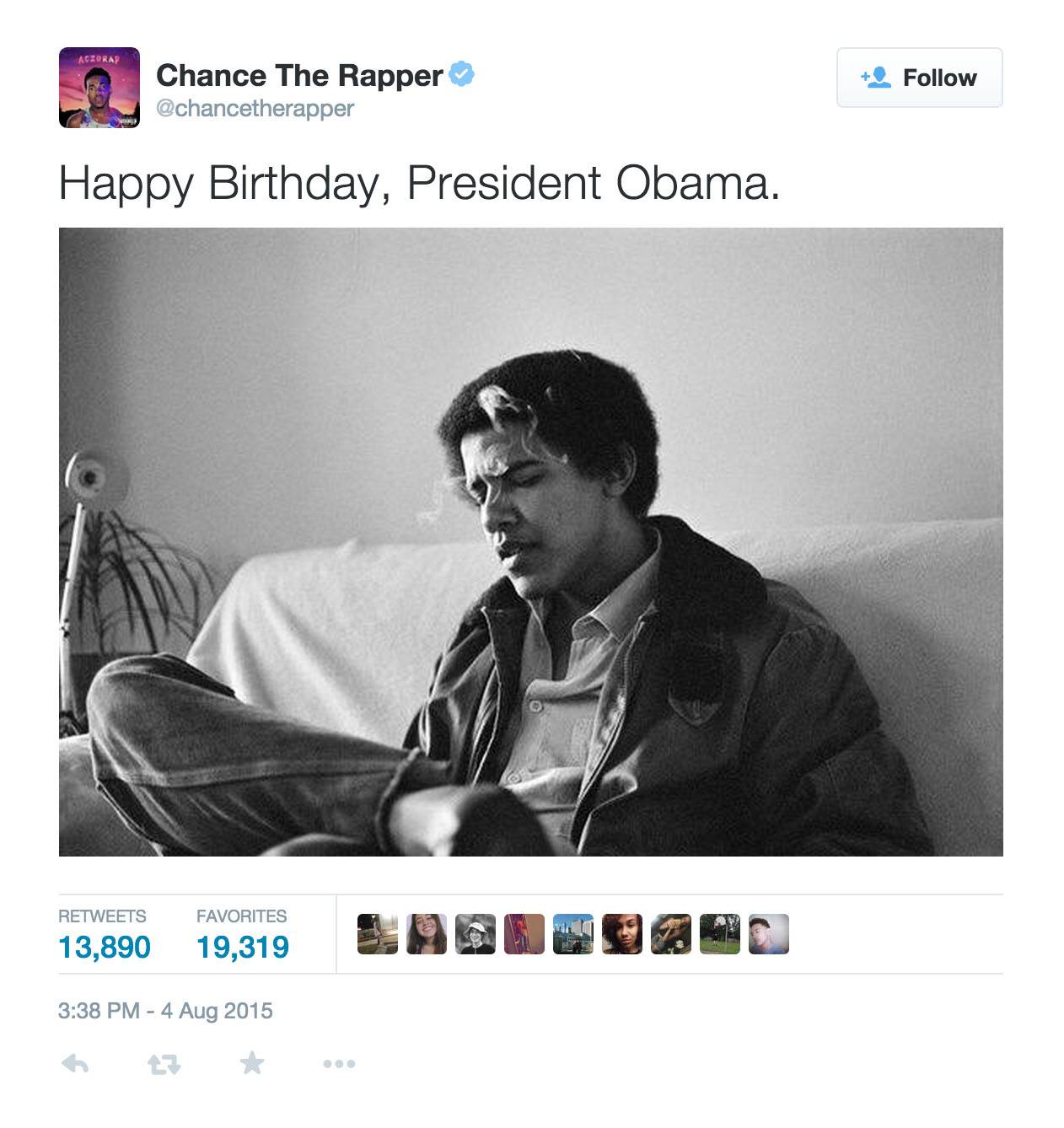 Chance The Rapper, @chancetherapper - - Image 8 from Tweets of the Week ...