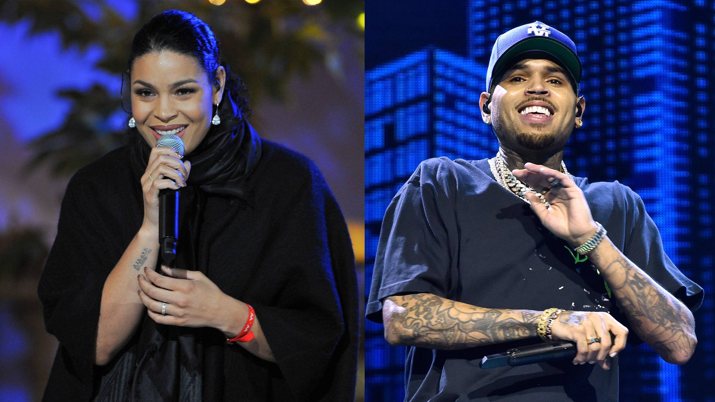 Jordin Sparks Joins Chris Brown On Stage To Perform “No Air” For The ... Jordin Sparks Joins Chris Brown On Stage To Perform “No Air” For The ...