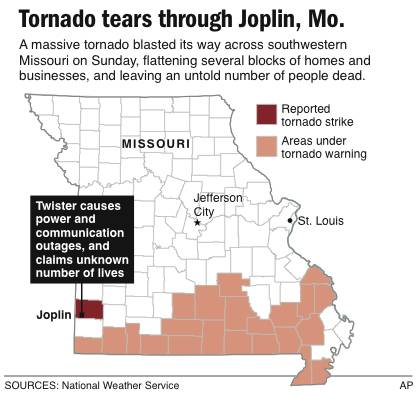 Map of Destruction - - Image 12 from Photos: Midwest Tornado Devastate ...