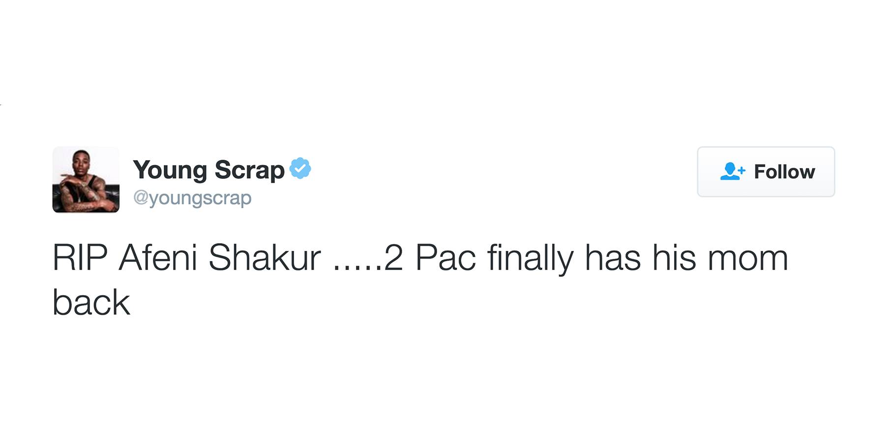 Young Scrap, @youngscrap - - Image 5 from Tweet Sheet: Celebrities ...