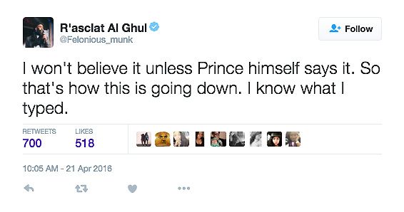 Felonious Munk - The - Image 3 from Tweet Sheet: Celebrities React to ...
