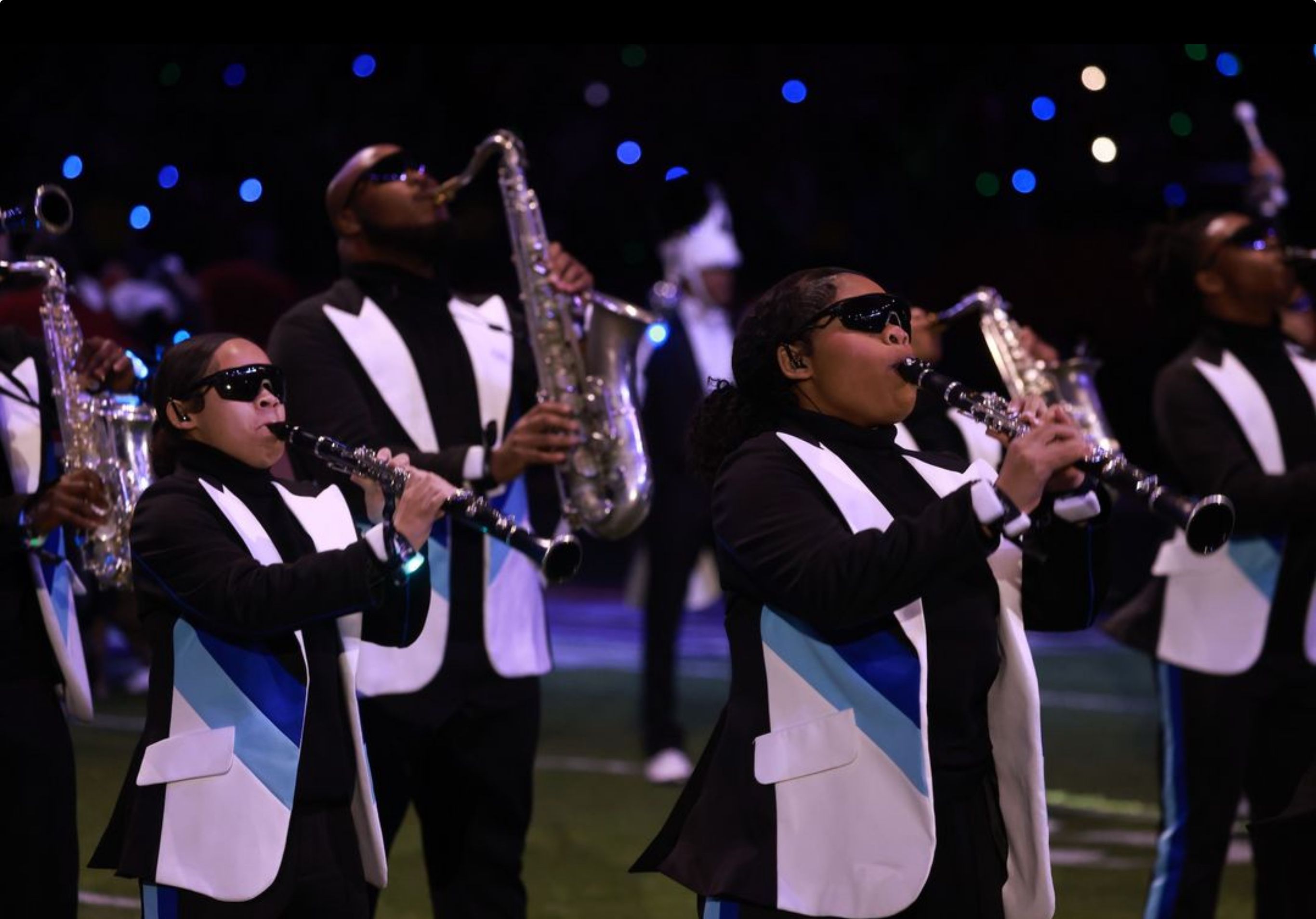 Jackson State’s Marching Band Performs With Usher During Super Bowl ...