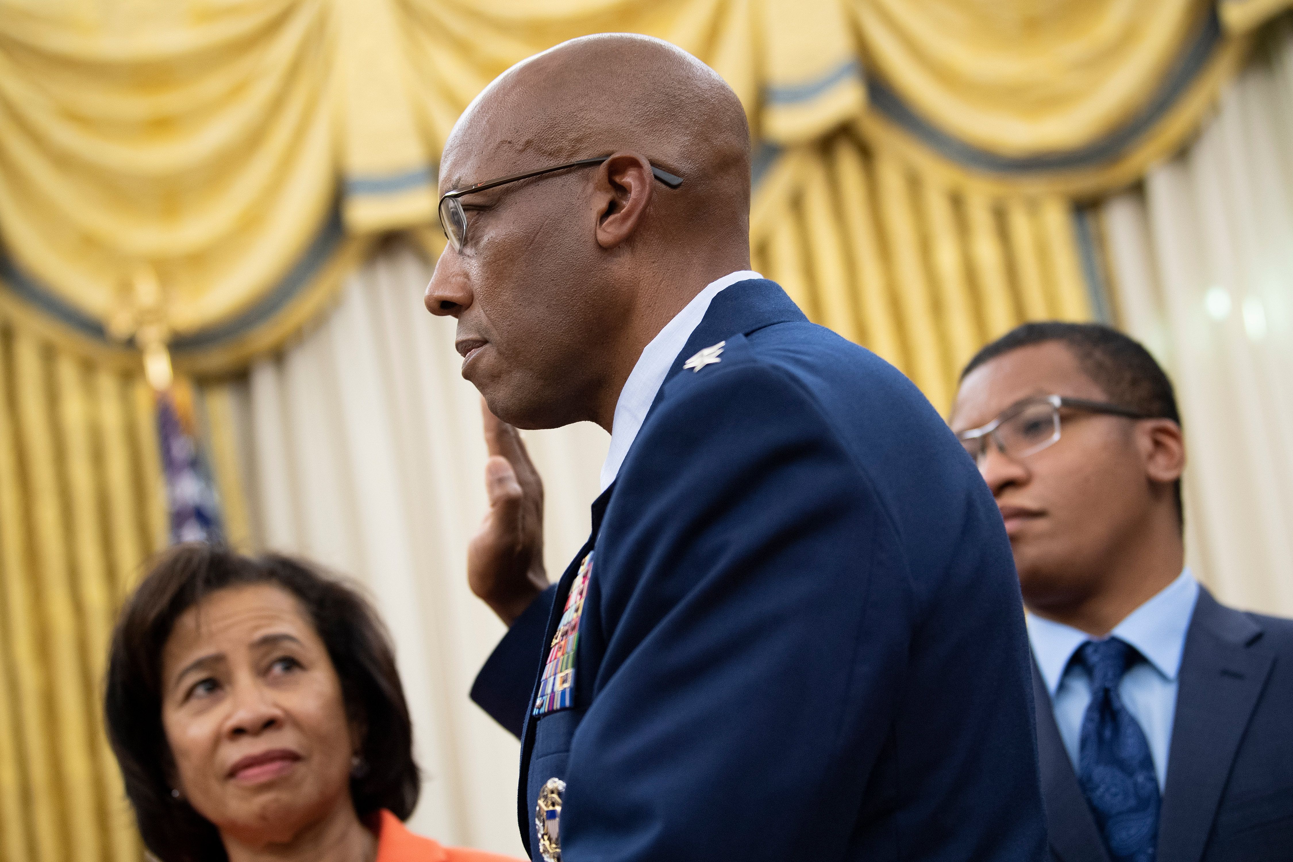 General Charles Q. Brown Sworn In As First Black Air Force Chief Of ...