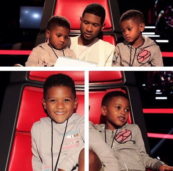 Usher, Naviyd Raymond and - Image 2 from Seeing Double: Celebrity Kids ...