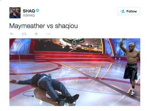 Down Goes Shaquiao - - Image 2 from These Memes of Shaq Falling Are Too ...