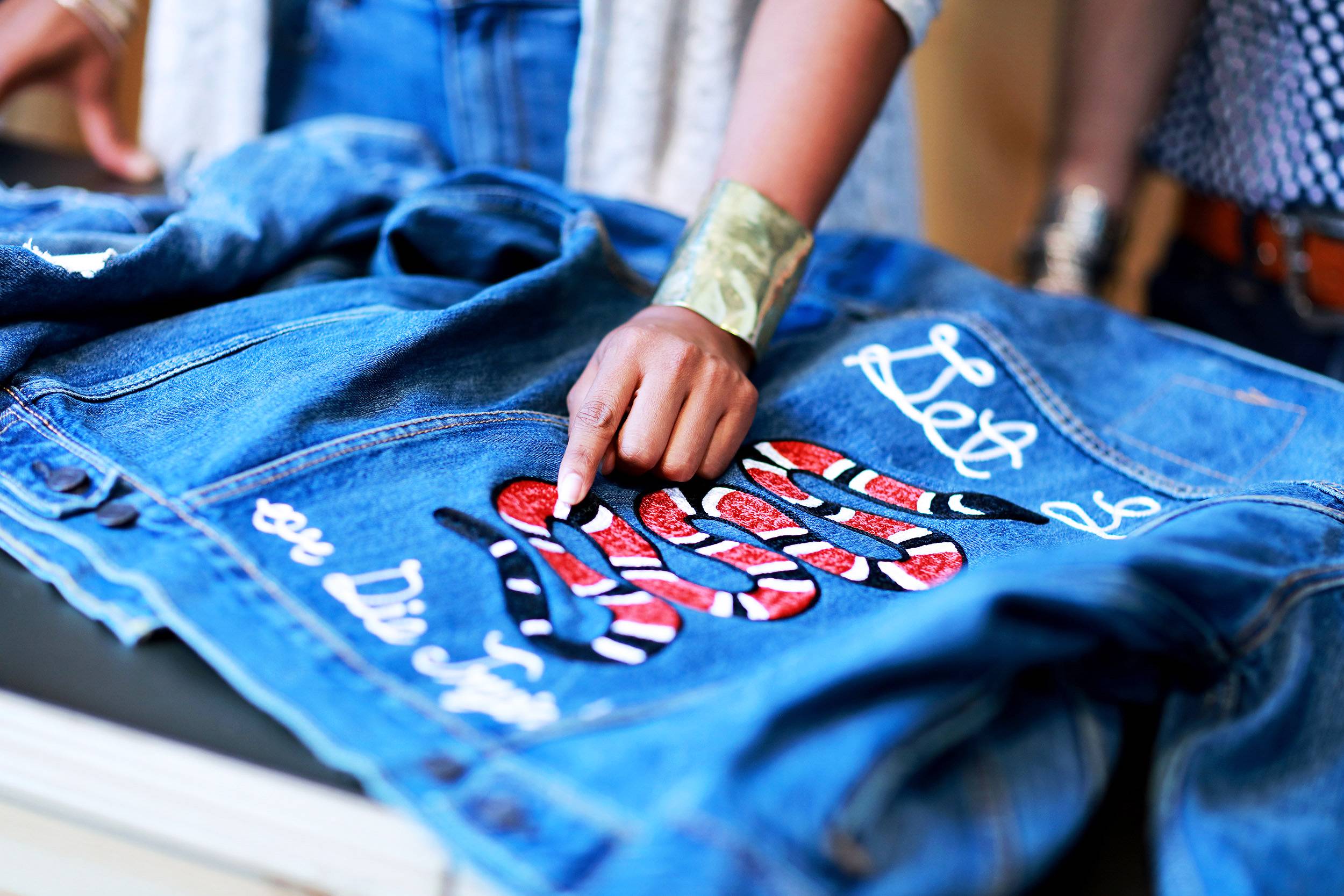Custom embroidered denim jacket - Image 4 from Here's What You Can Make at Levi's Denim Tailor ...
