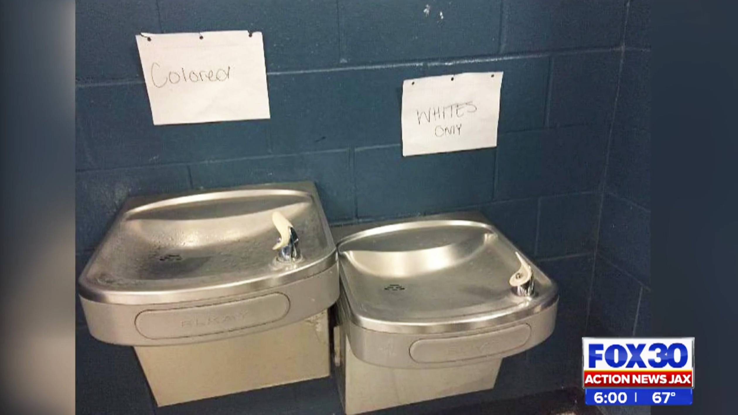 Watch: Disgusting ‘Colored’ and ‘Whites Only’ Water Fountain Signs Hung ...