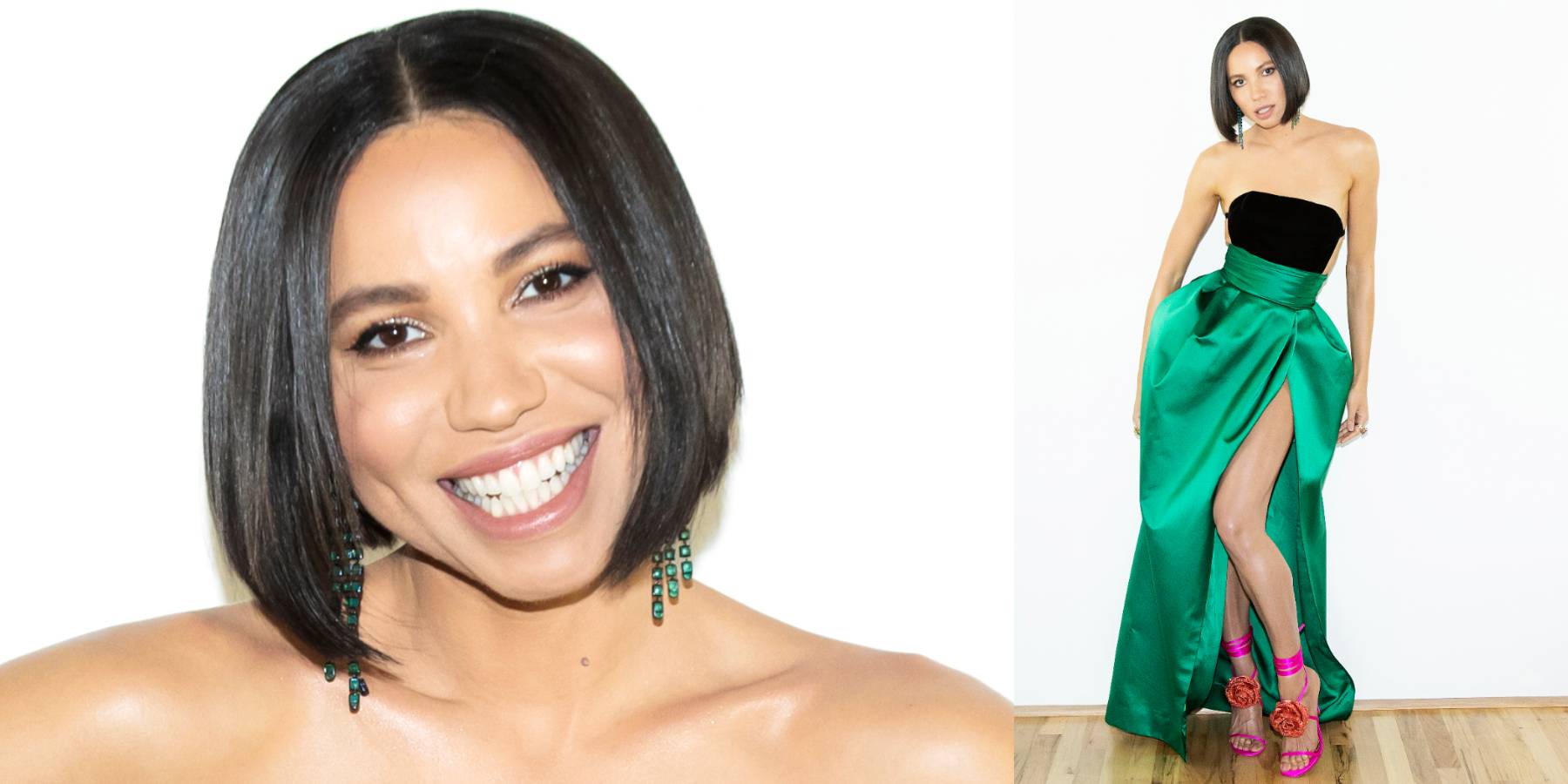 Jurnee Smollett Rocks An Edgy Bob And Revealing Alexandre Vauthier Gown ...