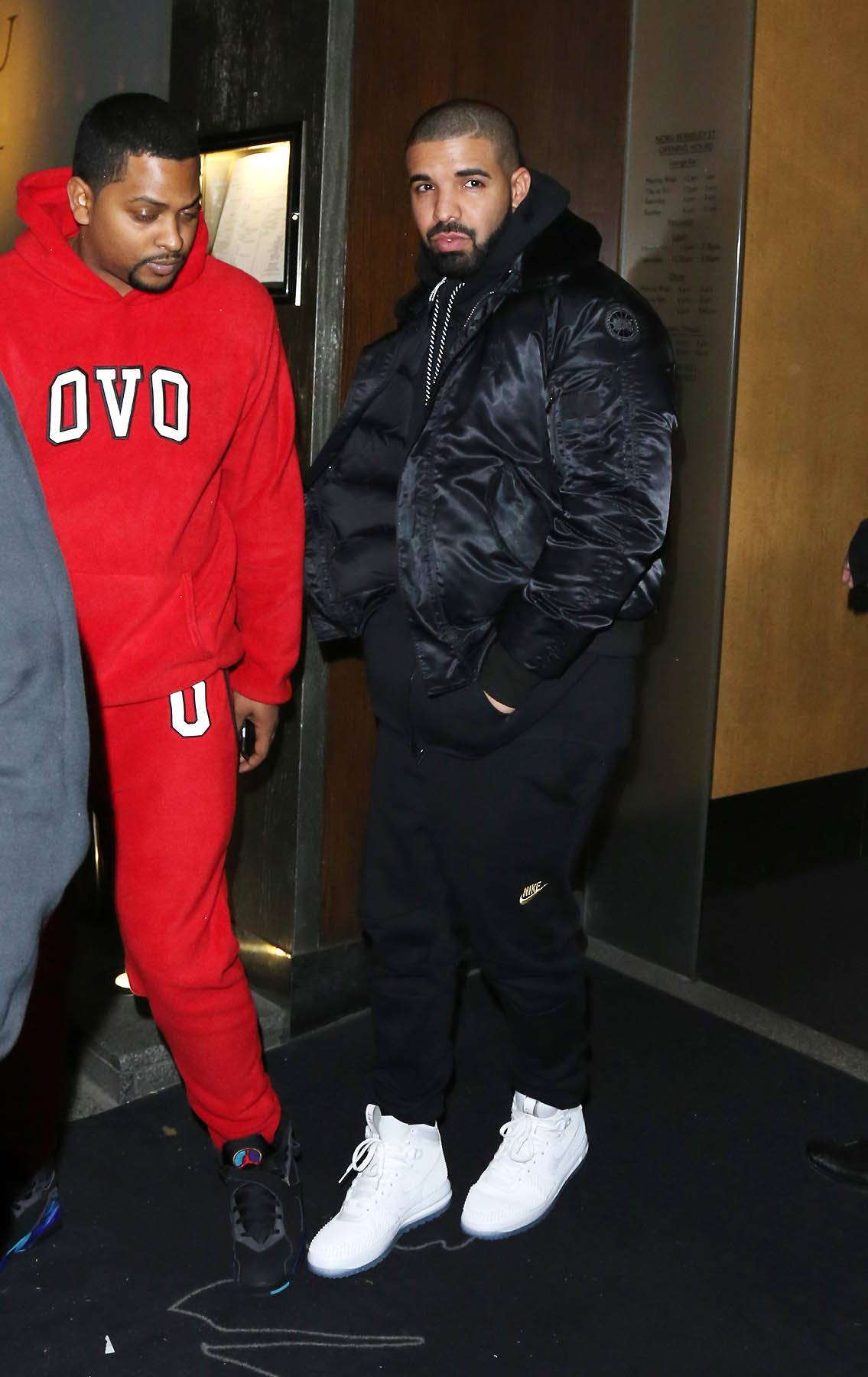 Drake in Black - - Image 34 from Out and About: Ciara and Russell Are ...