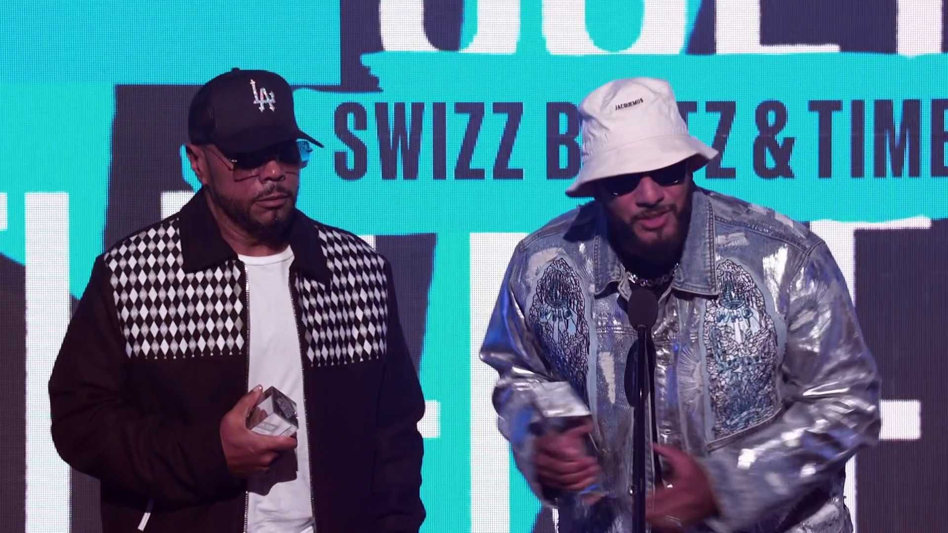 Swizz Beatz and Timbaland Accept the Rock the Bells Award - BET Hip Hop ...