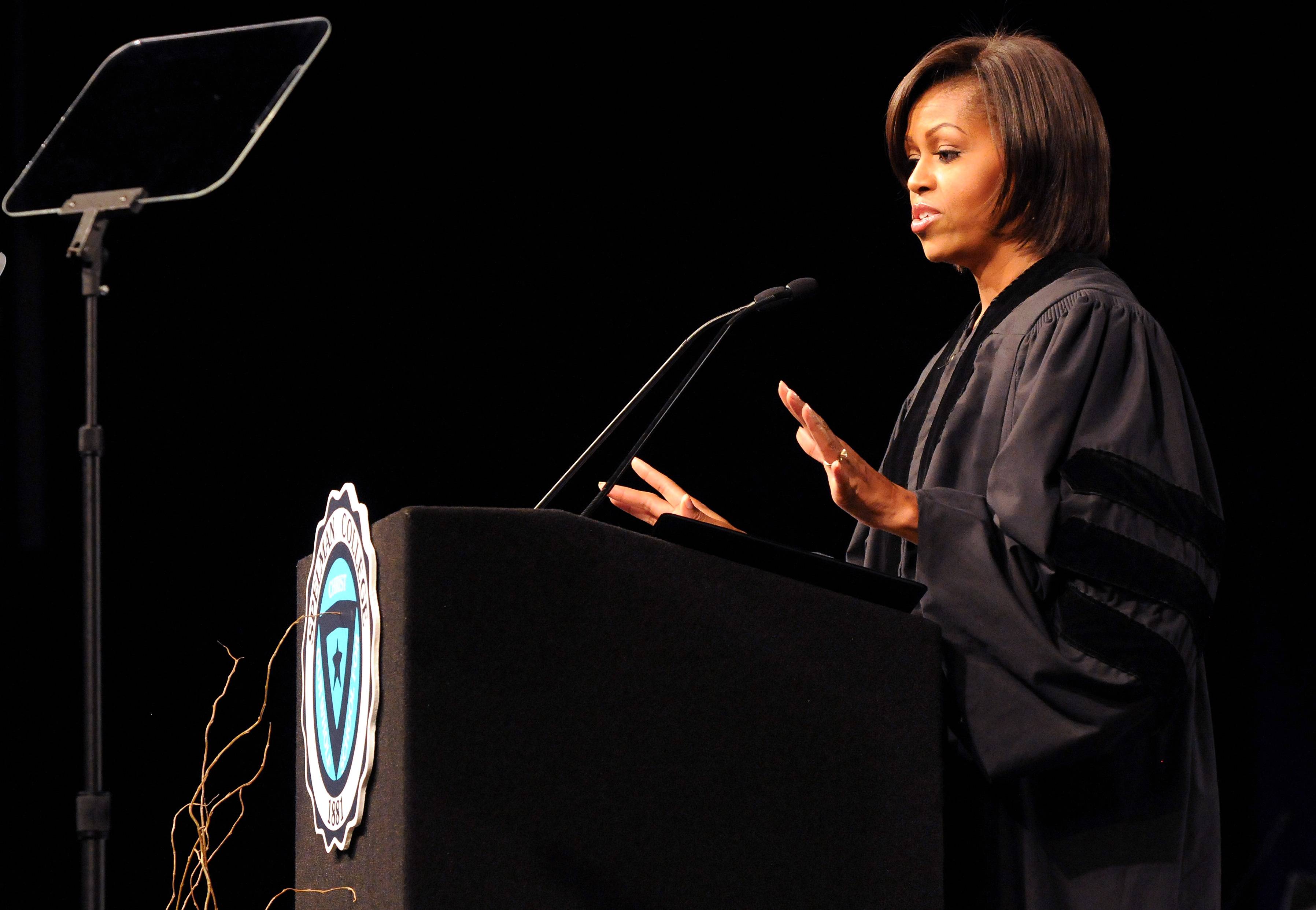 Michelle Obama, Spelman College - Image 10 from 2011 Black Commencement ...