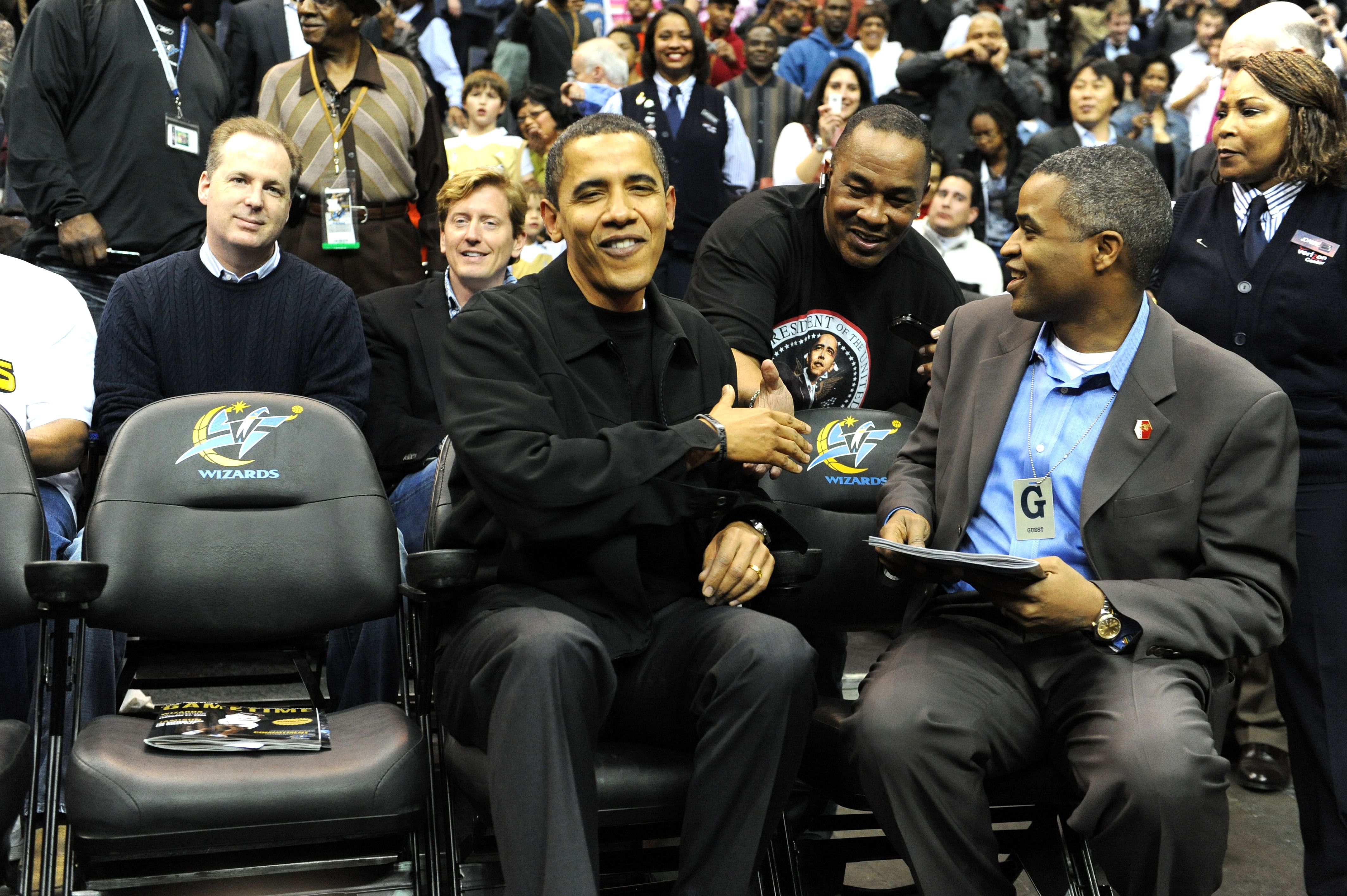 Pres. Barack Obama - - Image 8 from Court Side Celebrities | BET