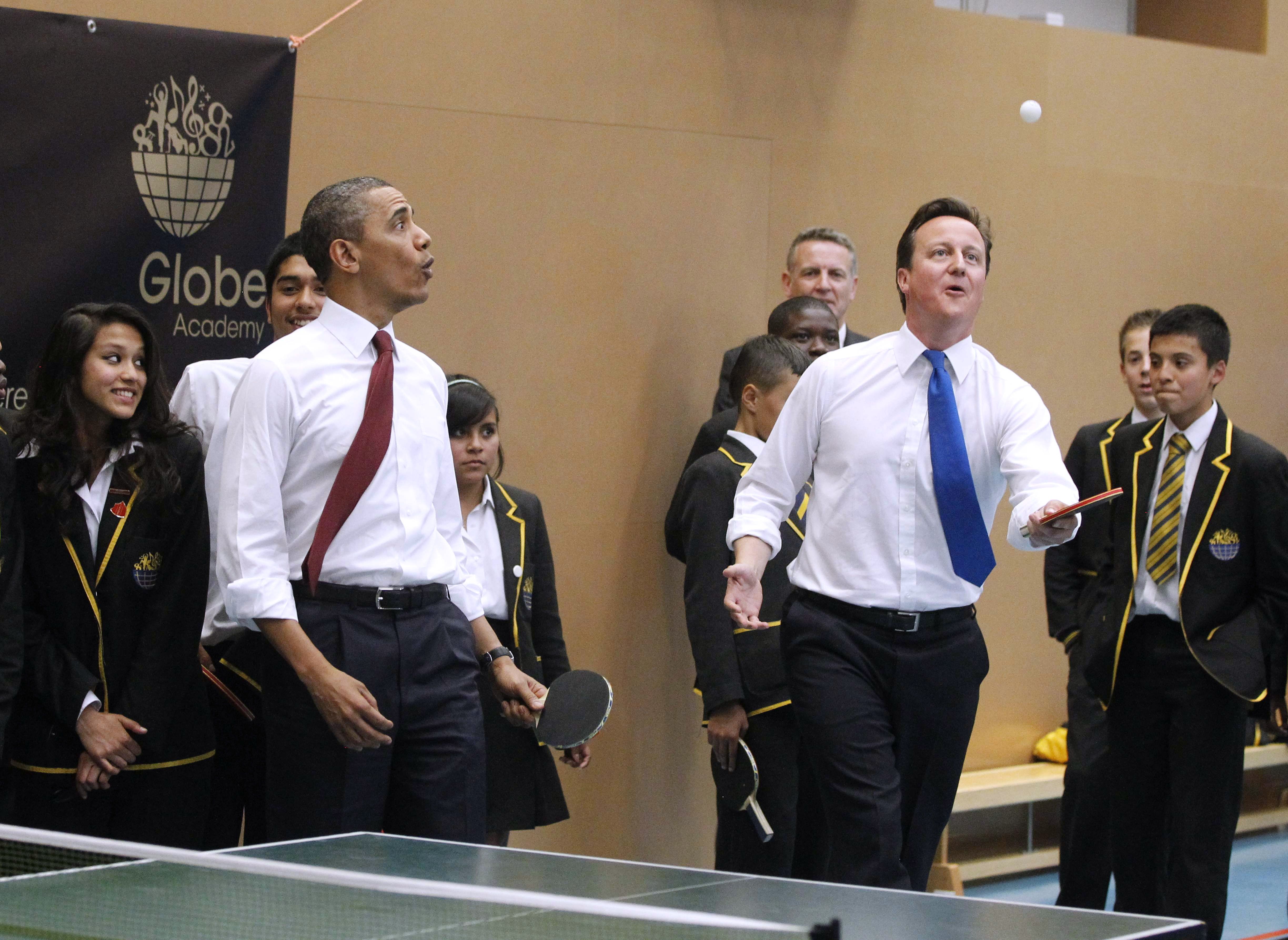 Table Tennis - Obama - Image 24 from Photos: Obamas in Europe | BET