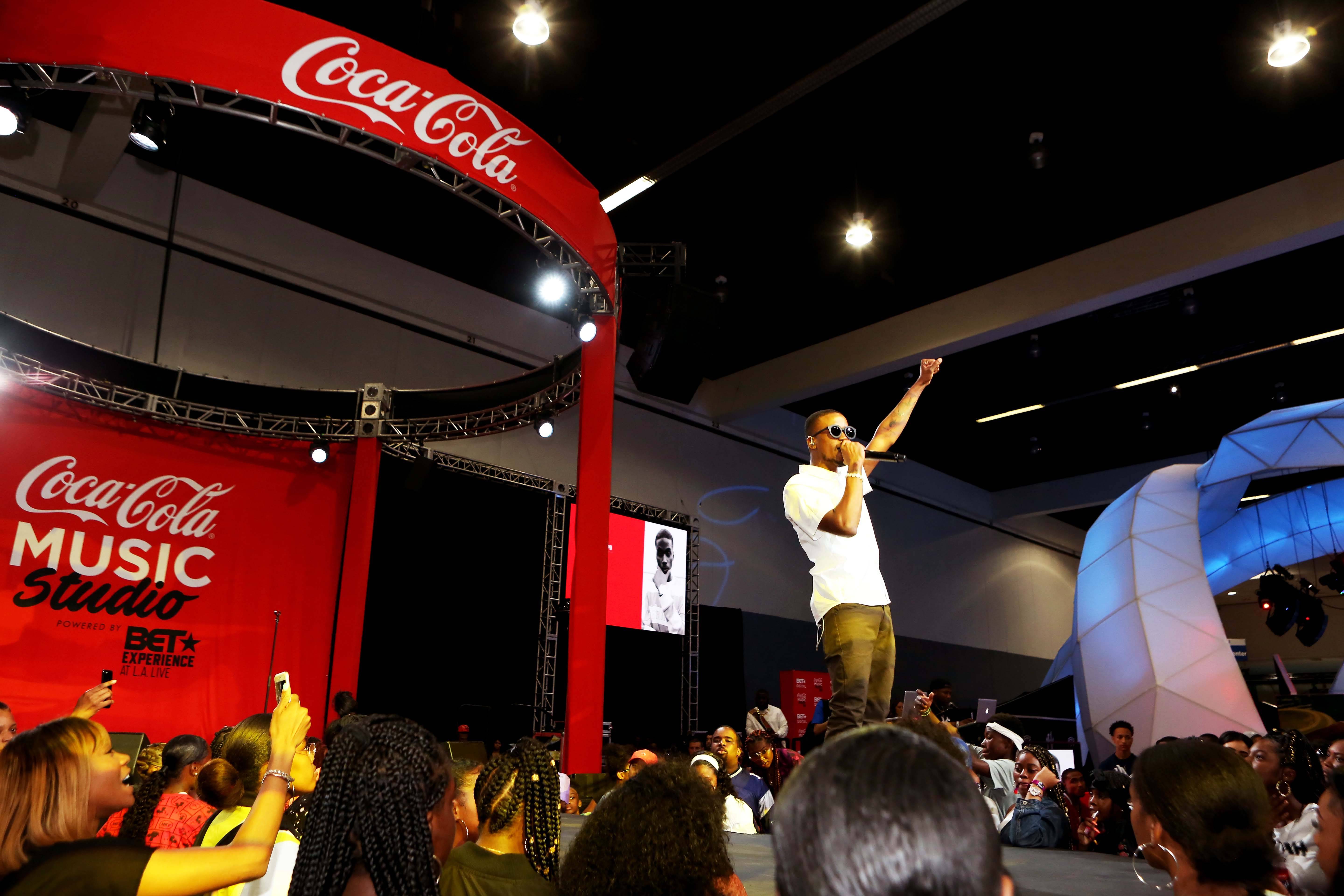 LG Performs Onstage At - Image 1 from The Turnup At The Coca-Cola Fan ...