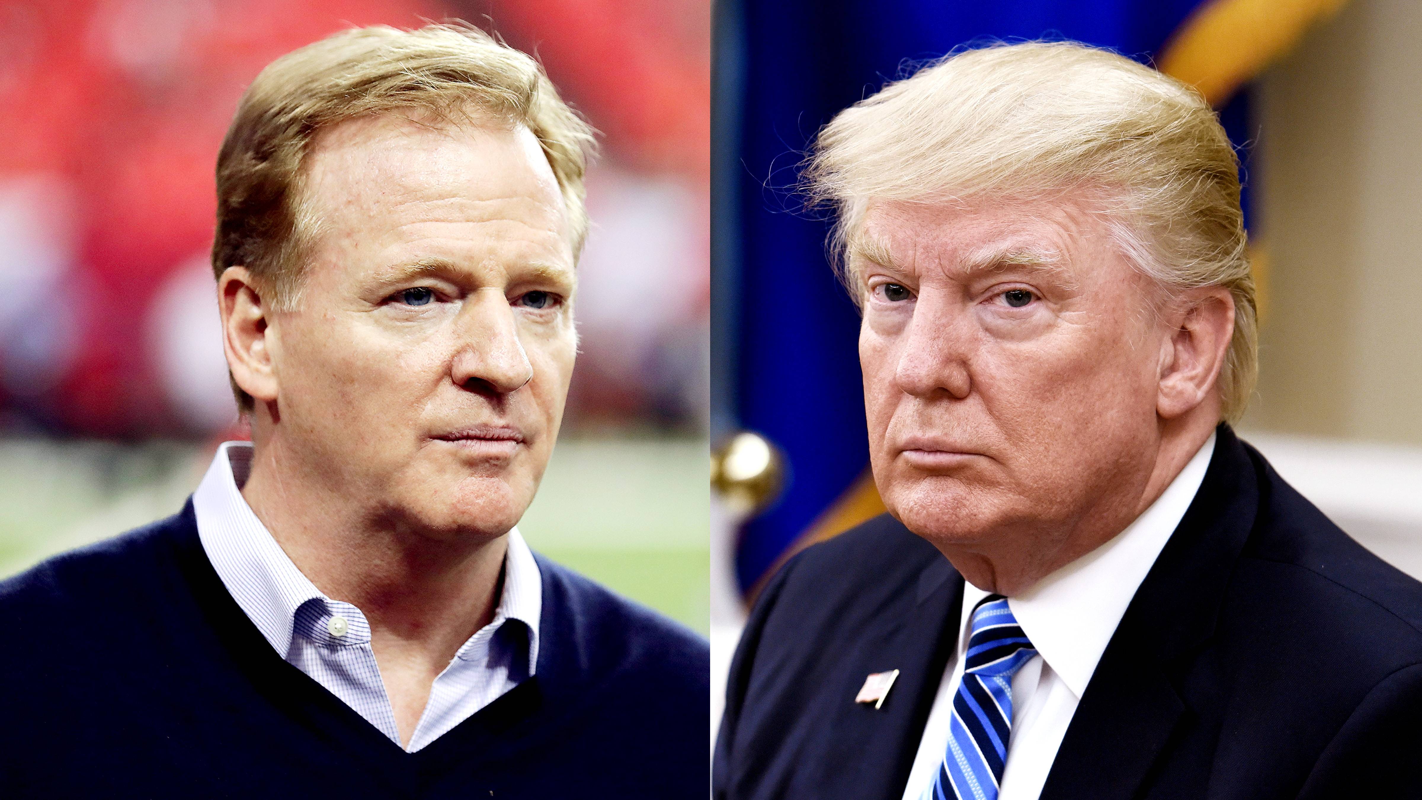 NFL Commissioner Roger Goodell Blasted For Caving Under Trump's ...