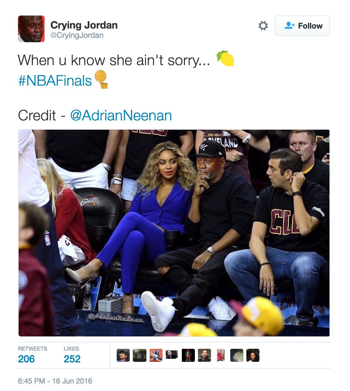 Crying Jordan - @CryingJordan(Photo: - Image 7 from The Internet's Best ...