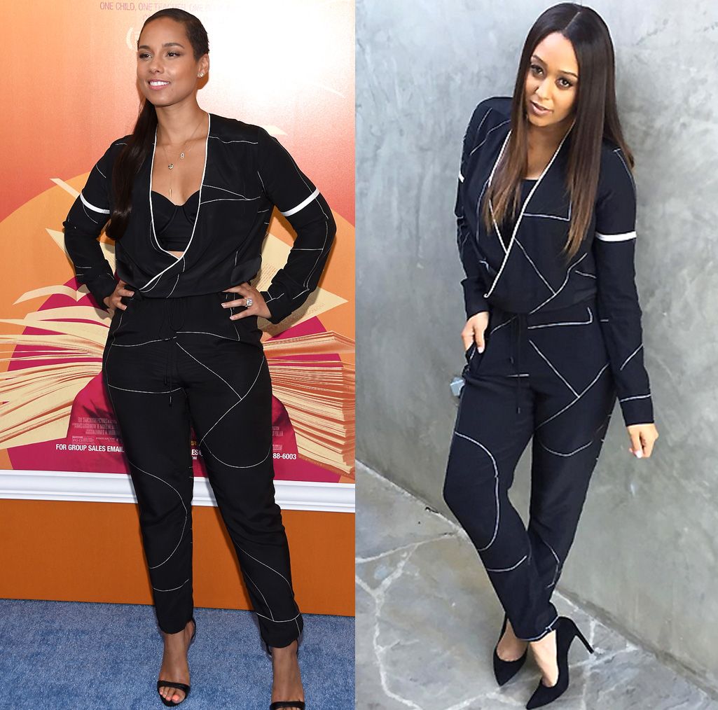 Alicia Keys and Tia - Image 10 from Celebrity Fashion Faceoff ...