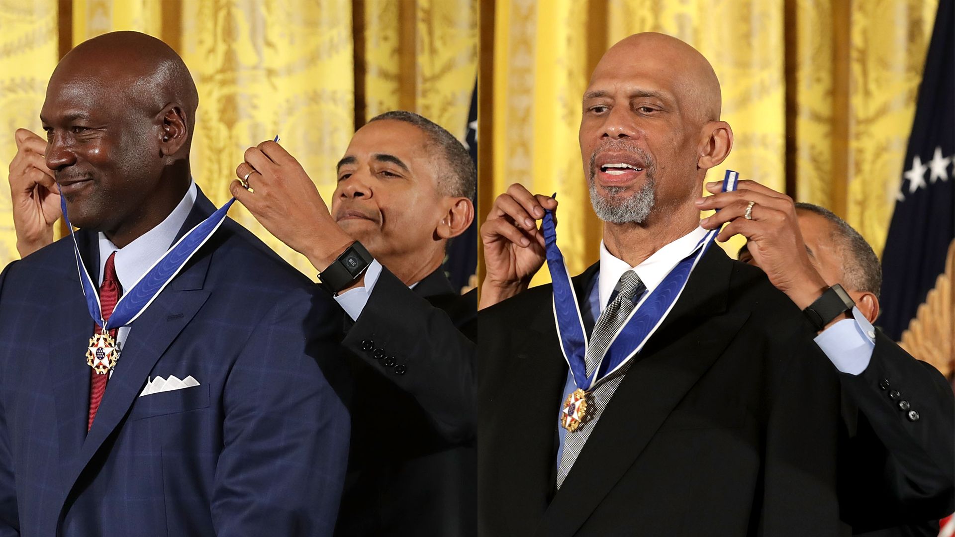 Watch: President Obama Awards Michael Jordan and Kareem Abdul-Jabbar ...