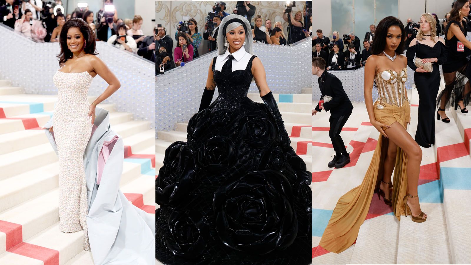 Cardi channeled Karl best - Image 1 from Met Gala: Black Celebrities ...