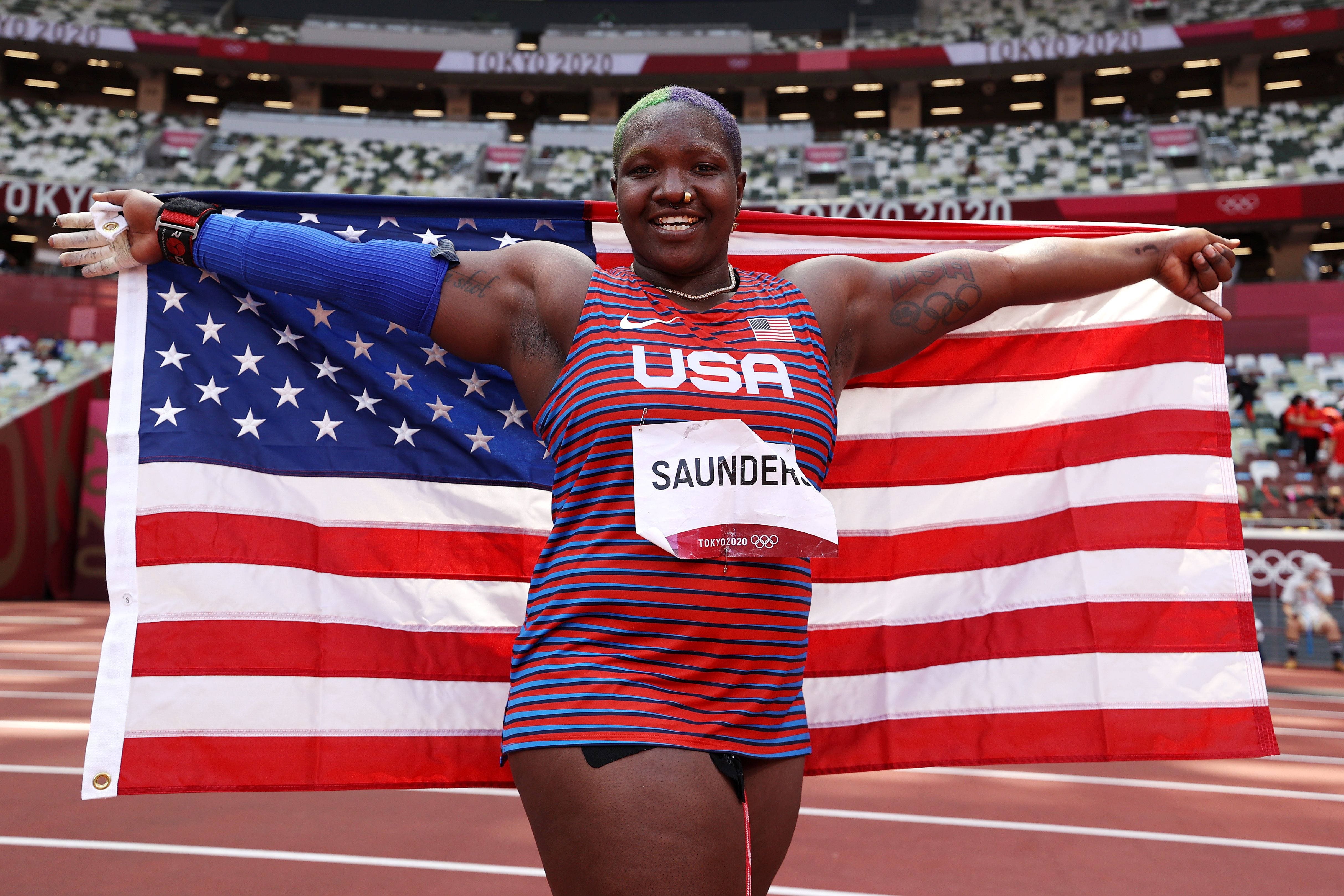 Raven Saunders Defies Olympic Protest Ban By Making An ‘X’ With Her ...