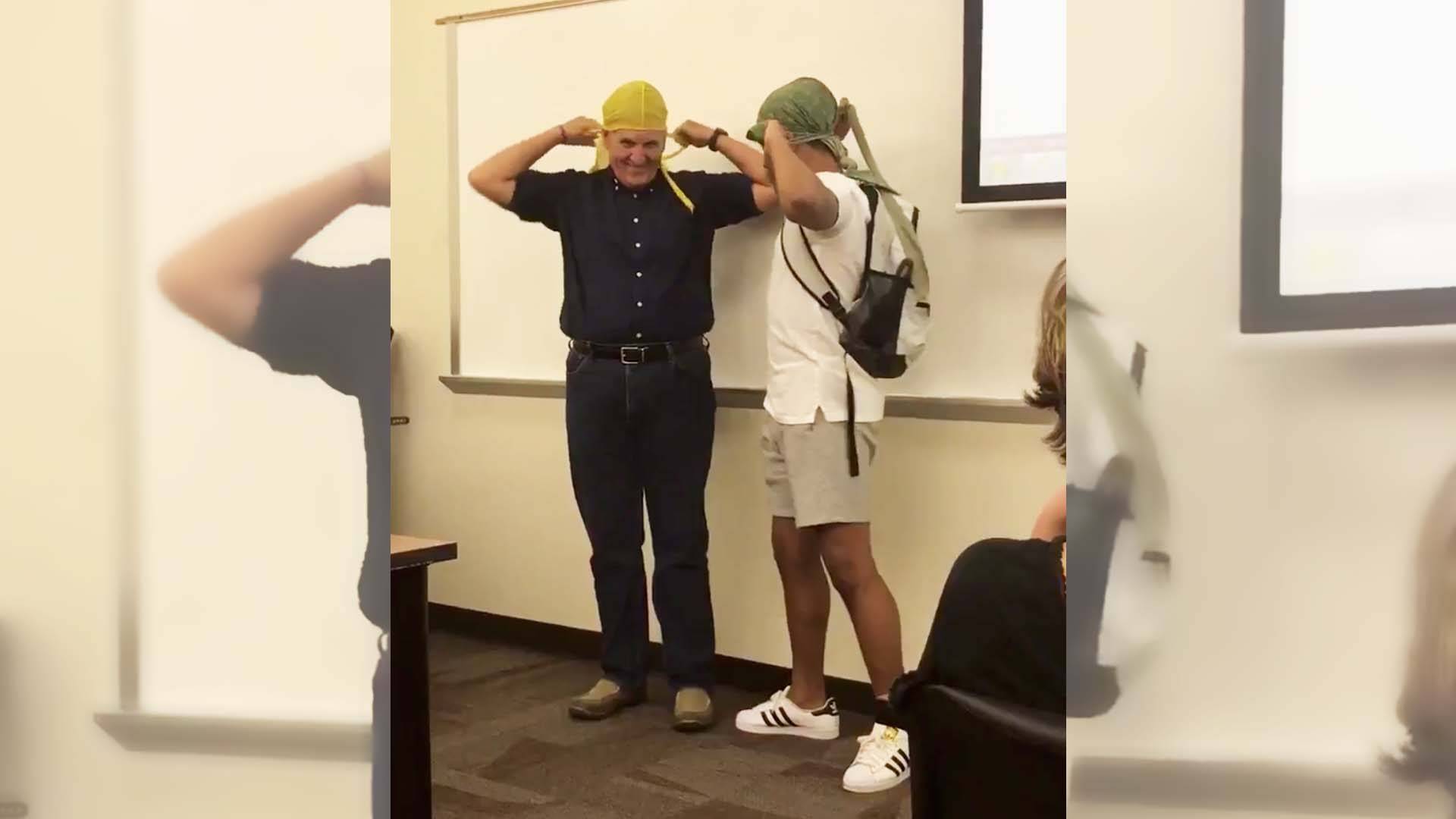 Video Of A Black Student Giving His White Professor A Durag Sparked A ...