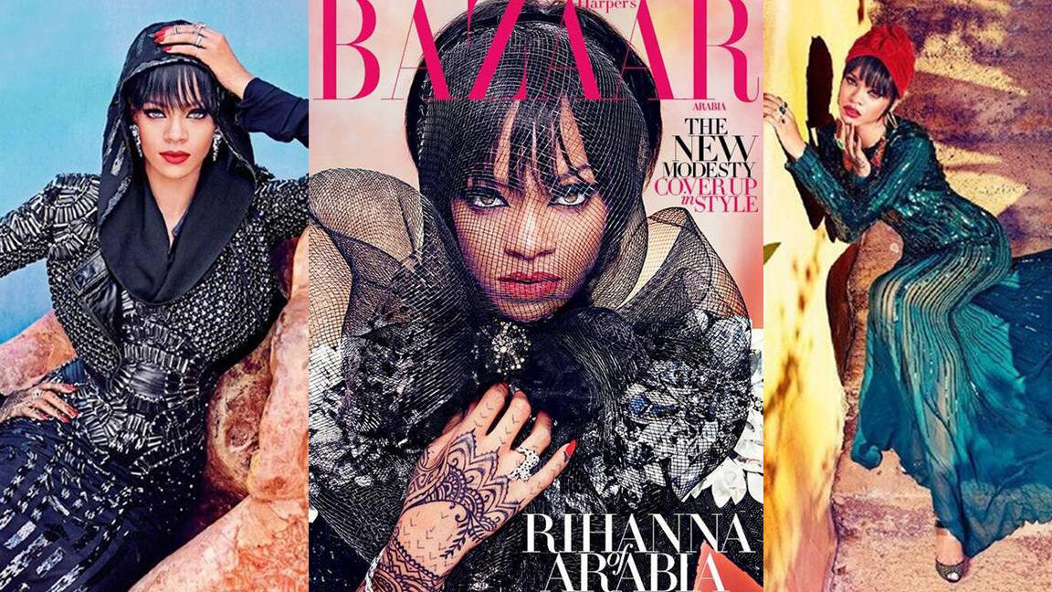 Rihanna Goes Modest Yet Glam for Harper's Bazaar Arabia | News | BET