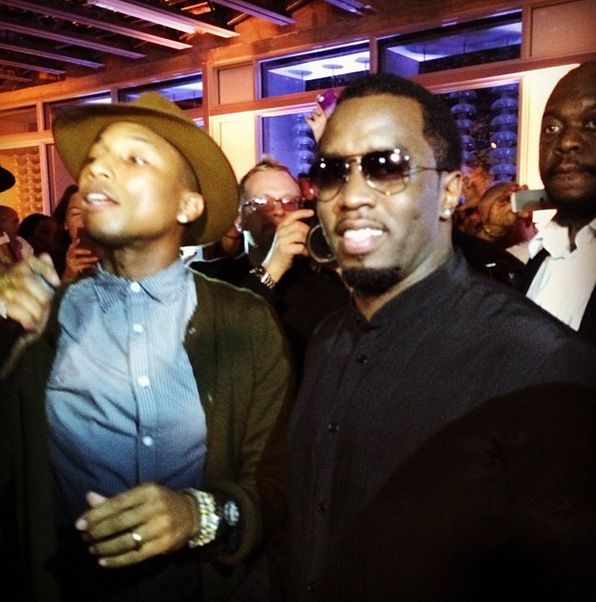 Diddy and Pharrell - Image 15 from Behind the Scenes at Art Basel Miami ...