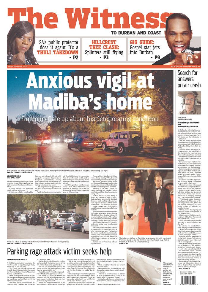 The Witness (South Africa) - Image 17 from Mandela's Passing Is Front ...