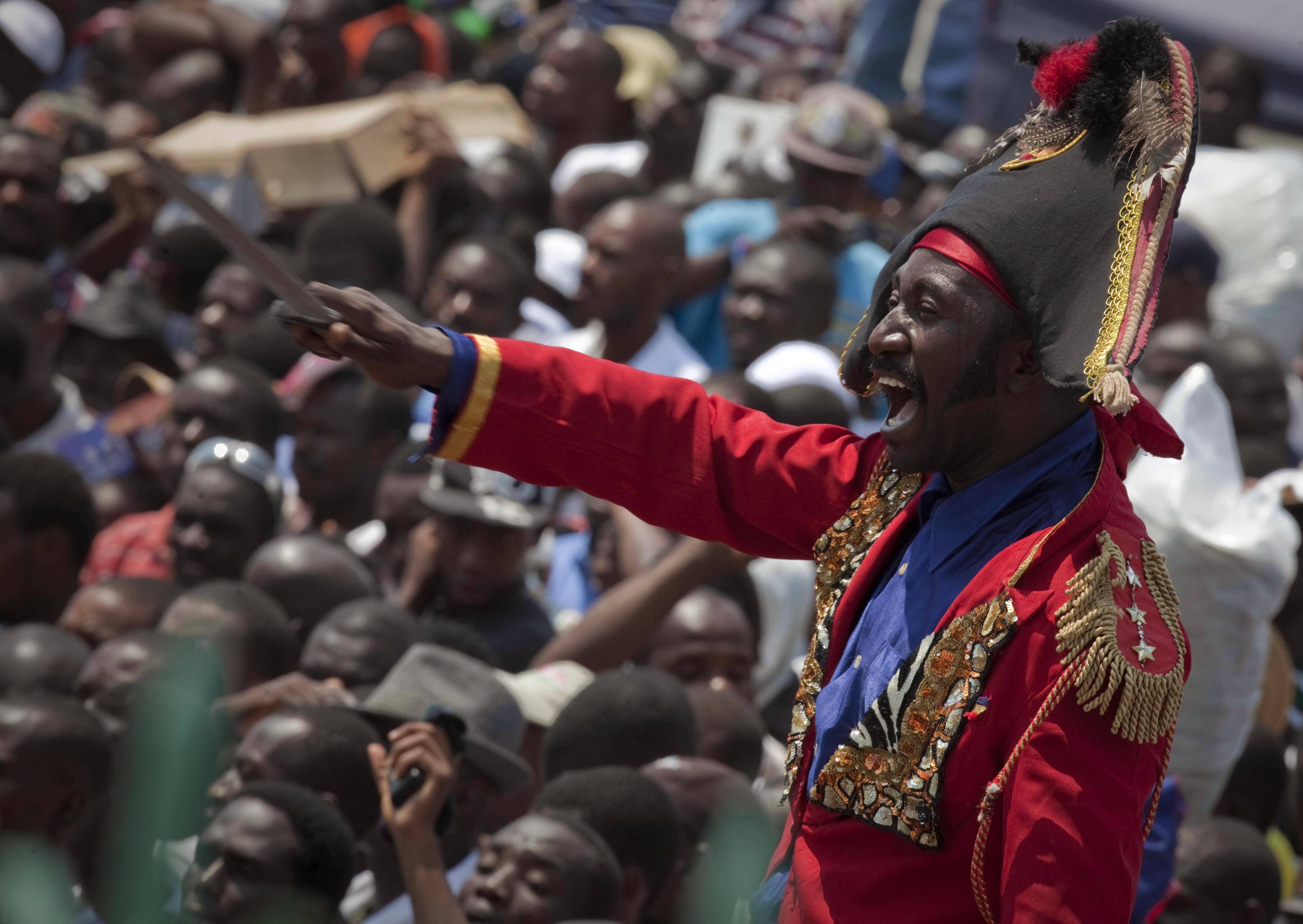 Jubilant Crowd - At - Image 10 from Photos: Haitian President Michel ...