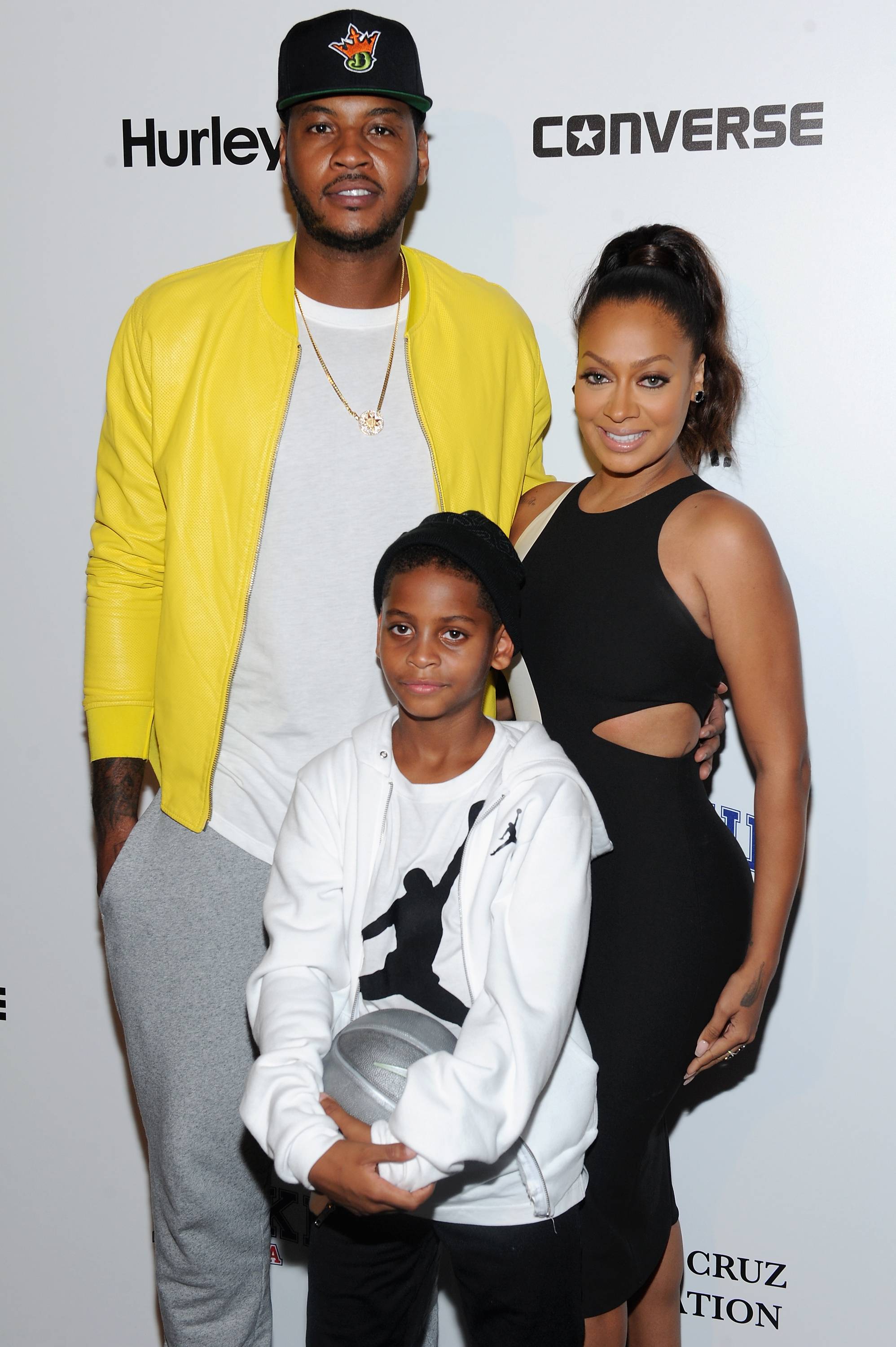 La La Anthony FaceTimes Son Kiyan To Watch Carmelo Drop A Historic 25 ...