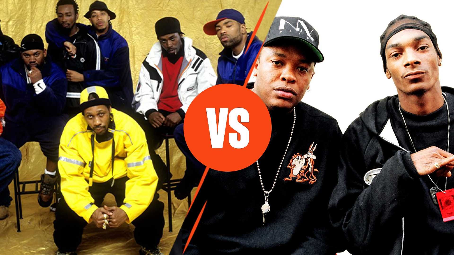 Greatest Rap Crew of All Time: Wu-Tang Clan vs. Death Row - (Video Clip ...