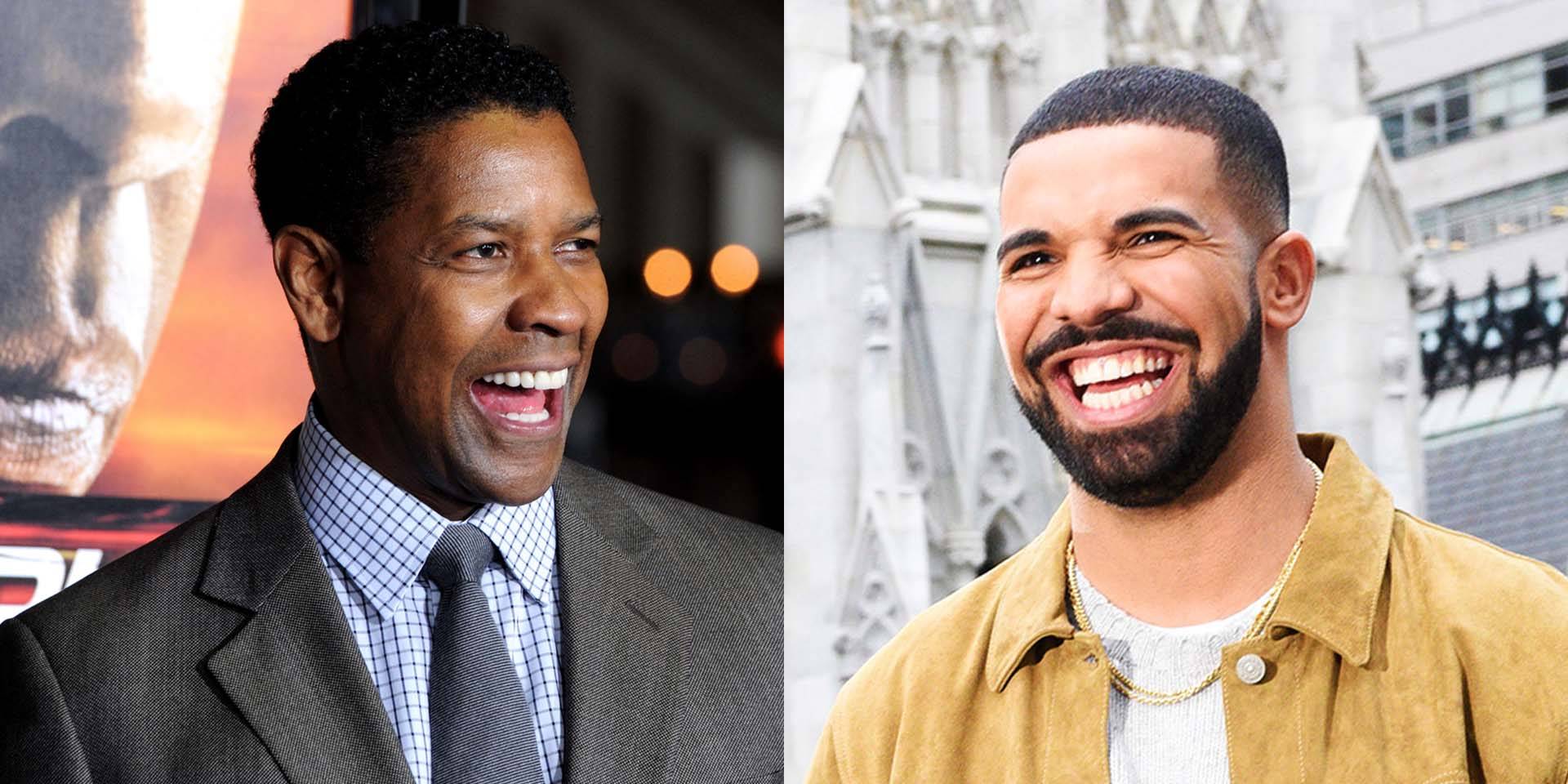 LOL: Denzel Washington Saw Drake's Tattoo Of Him For The First Time And ...