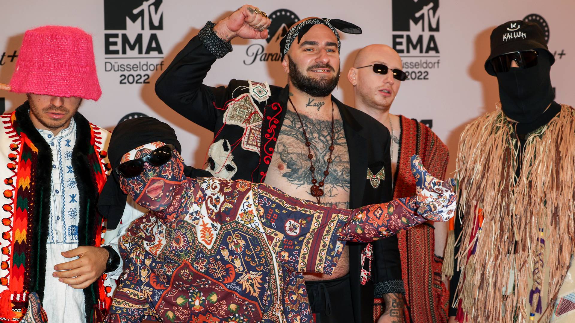 Performers Kalush Orchestra - Image 4 from Red Carpet Drip Check at the 2022 MTV EMA | MTV EMA