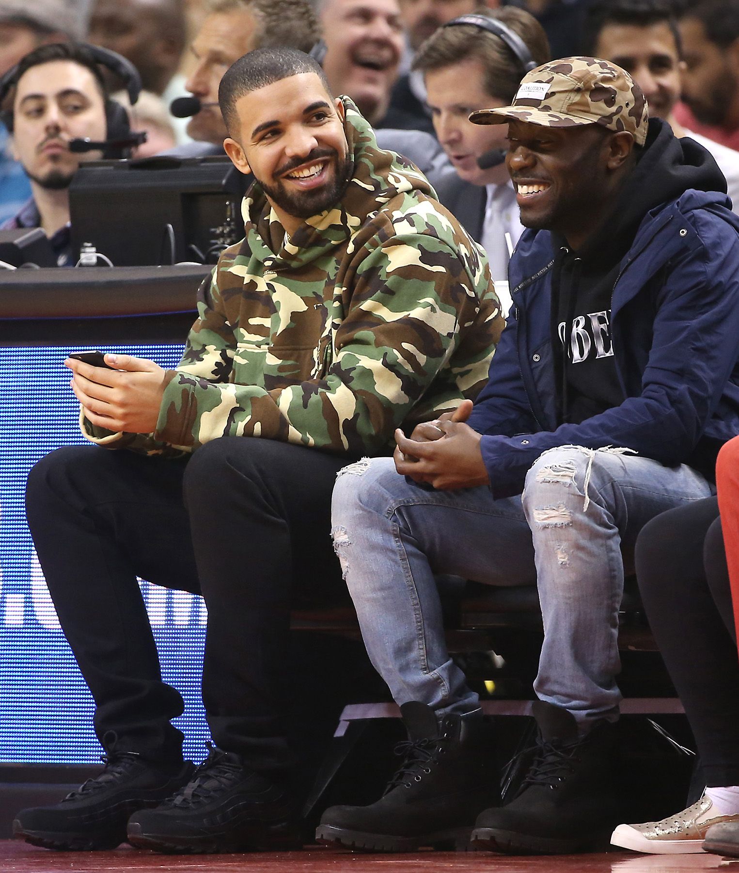 Here, he readies a - Image 8 from A History of Drake Being a Sideline ...